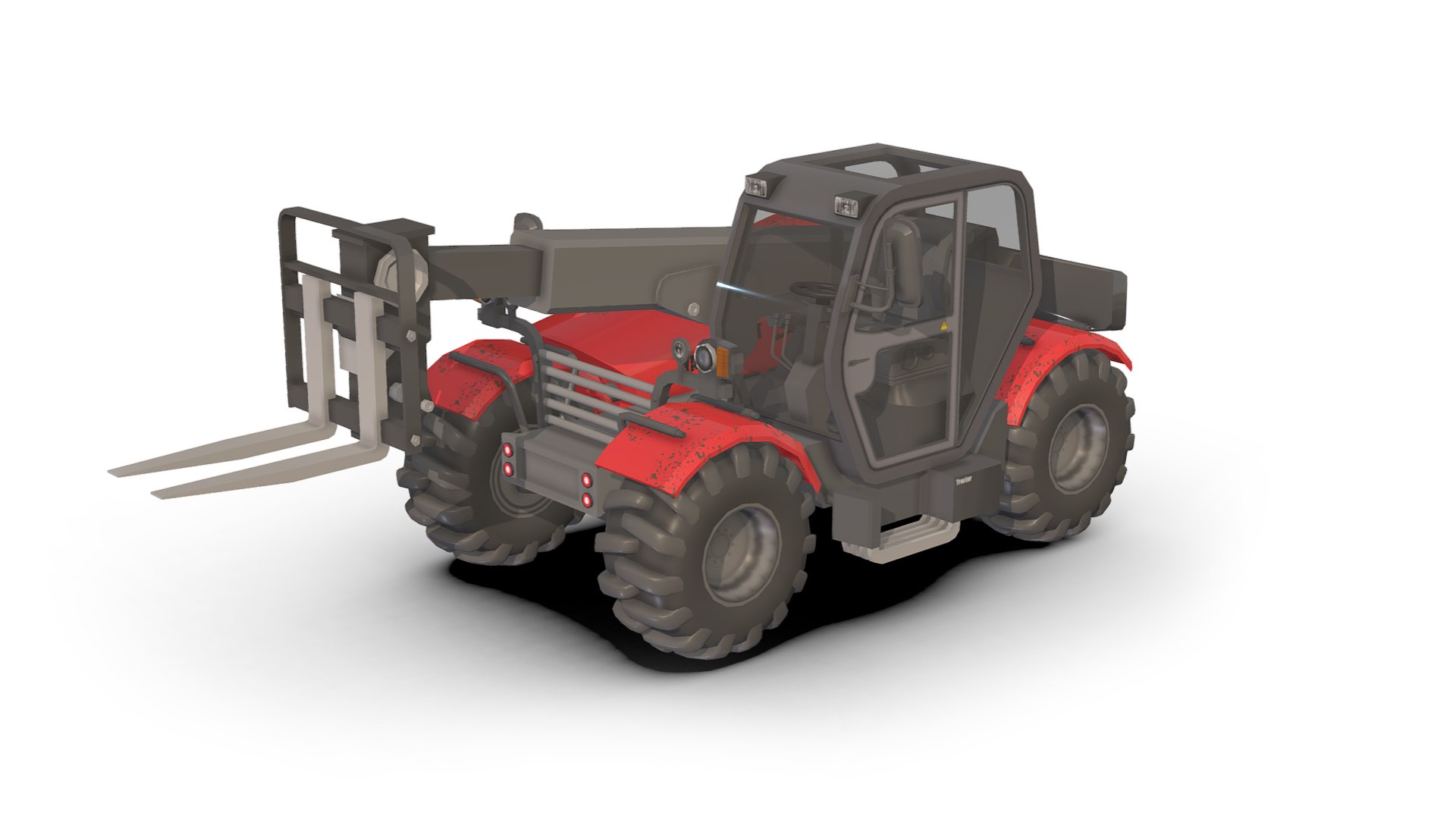 3D Model Tractor Hay - TurboSquid 2133446
