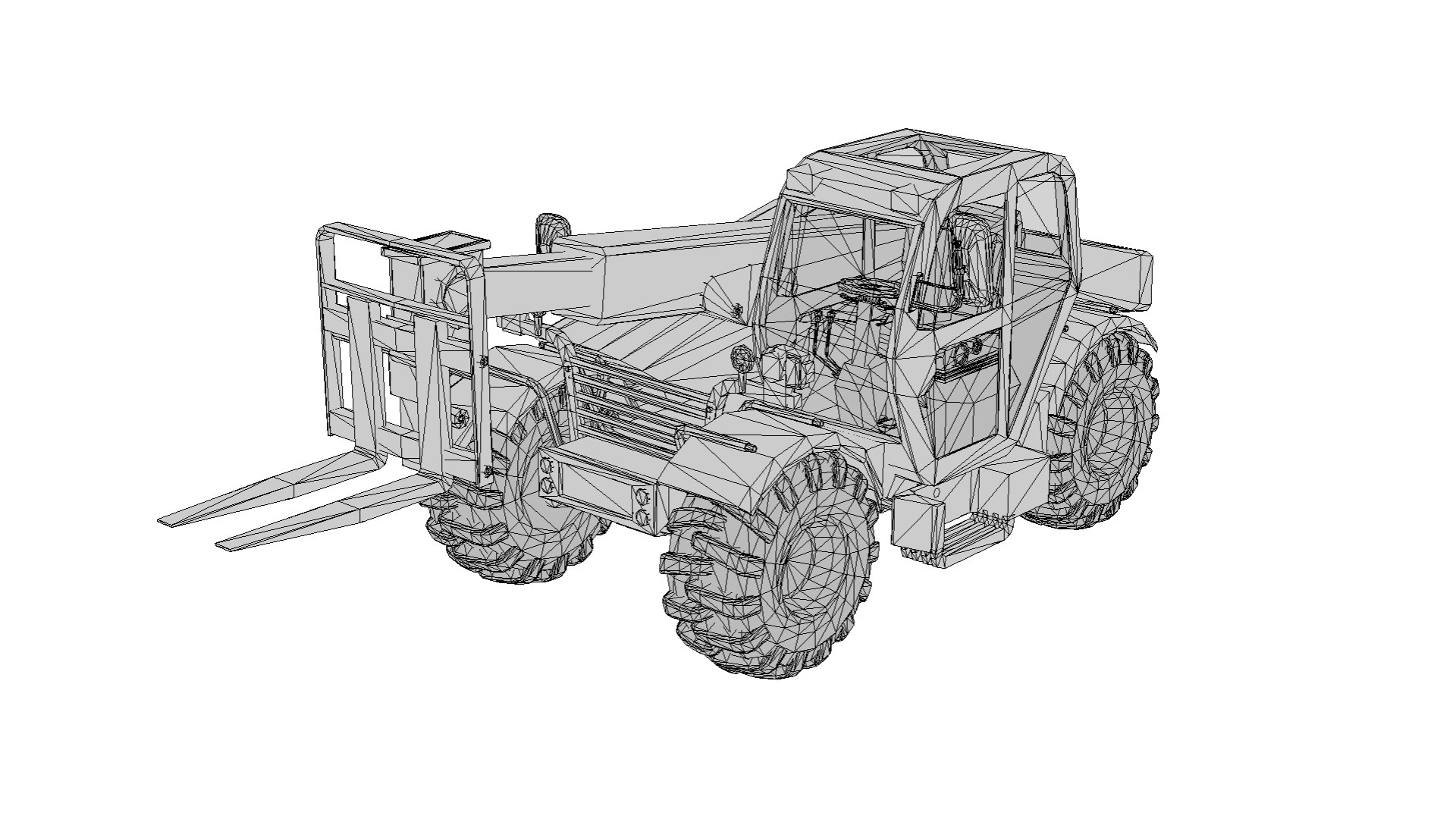 3D Model Tractor Hay - TurboSquid 2133446
