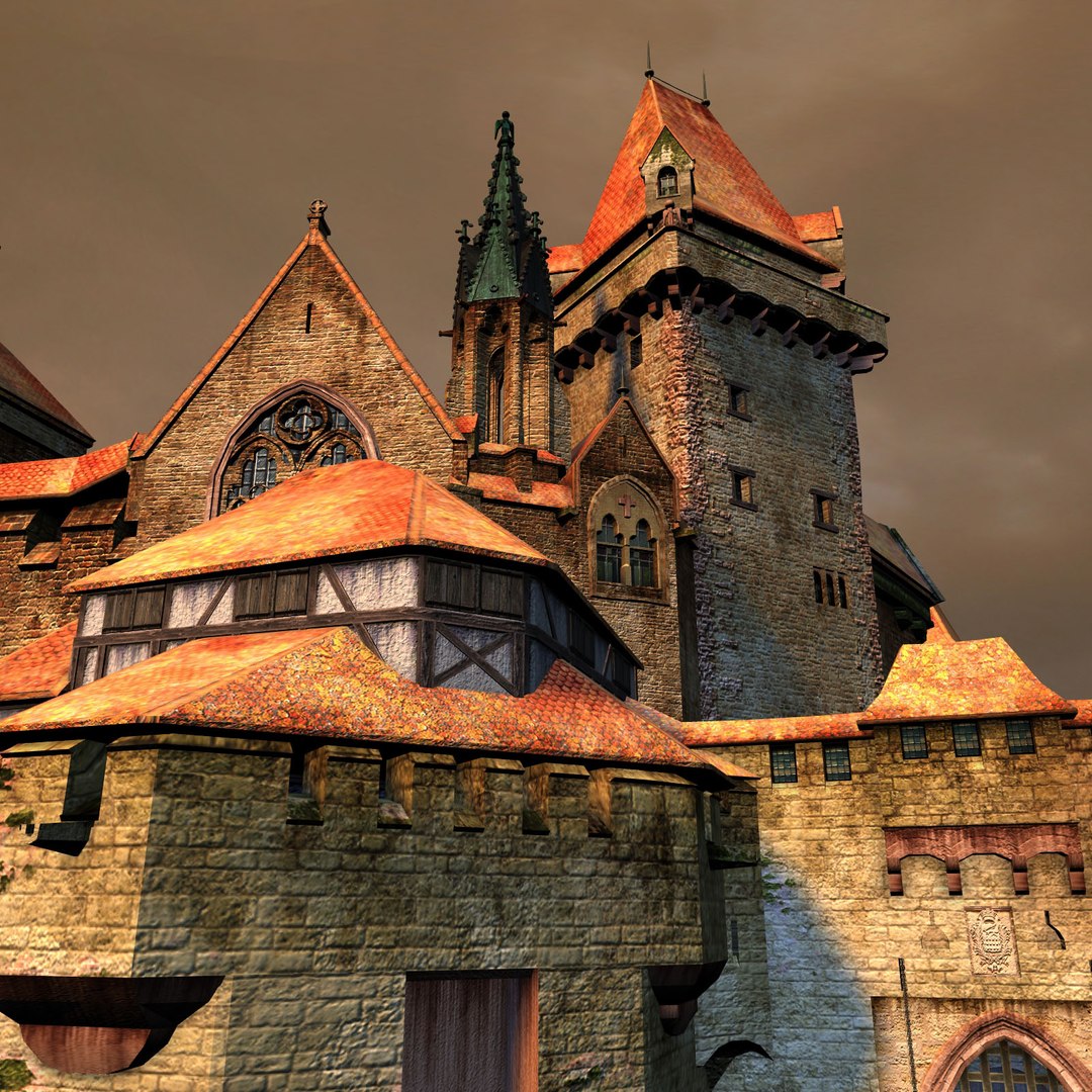 3d Model Medieval Fortress