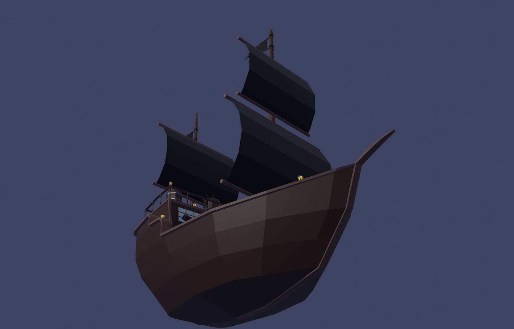 Pirate Ship Low Poly 3D Model Low-poly 3D Model Model - TurboSquid 1729675