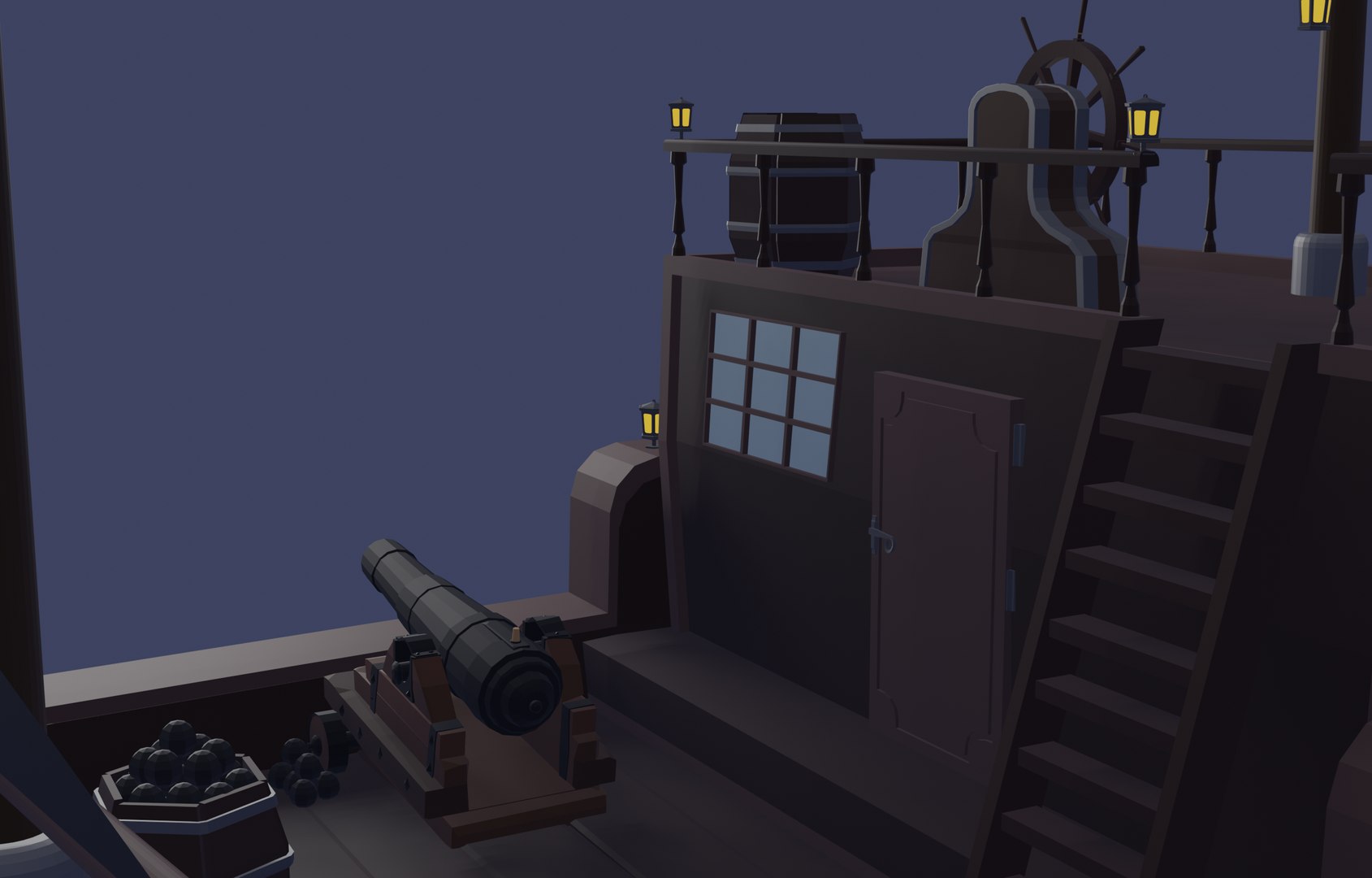 Pirate Ship Low Poly 3D Model Low-poly 3D Model Model - TurboSquid 1729675