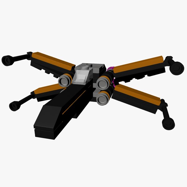modelo 3d Black One X-wing de LEGO Poe Dameron - TurboSquid 1687297