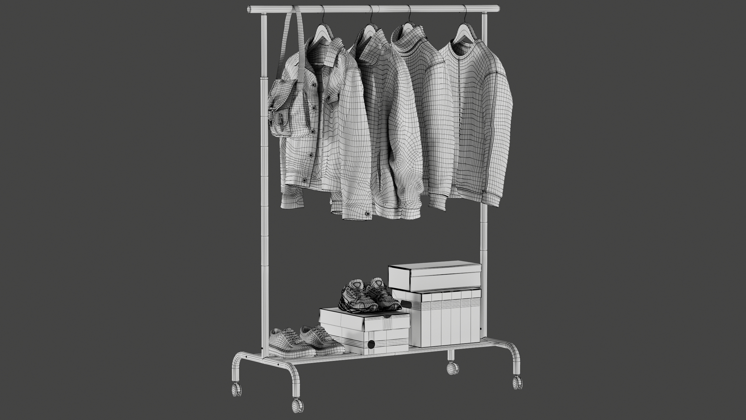 3D realistic wardrobe 1 clothing - TurboSquid 1637890