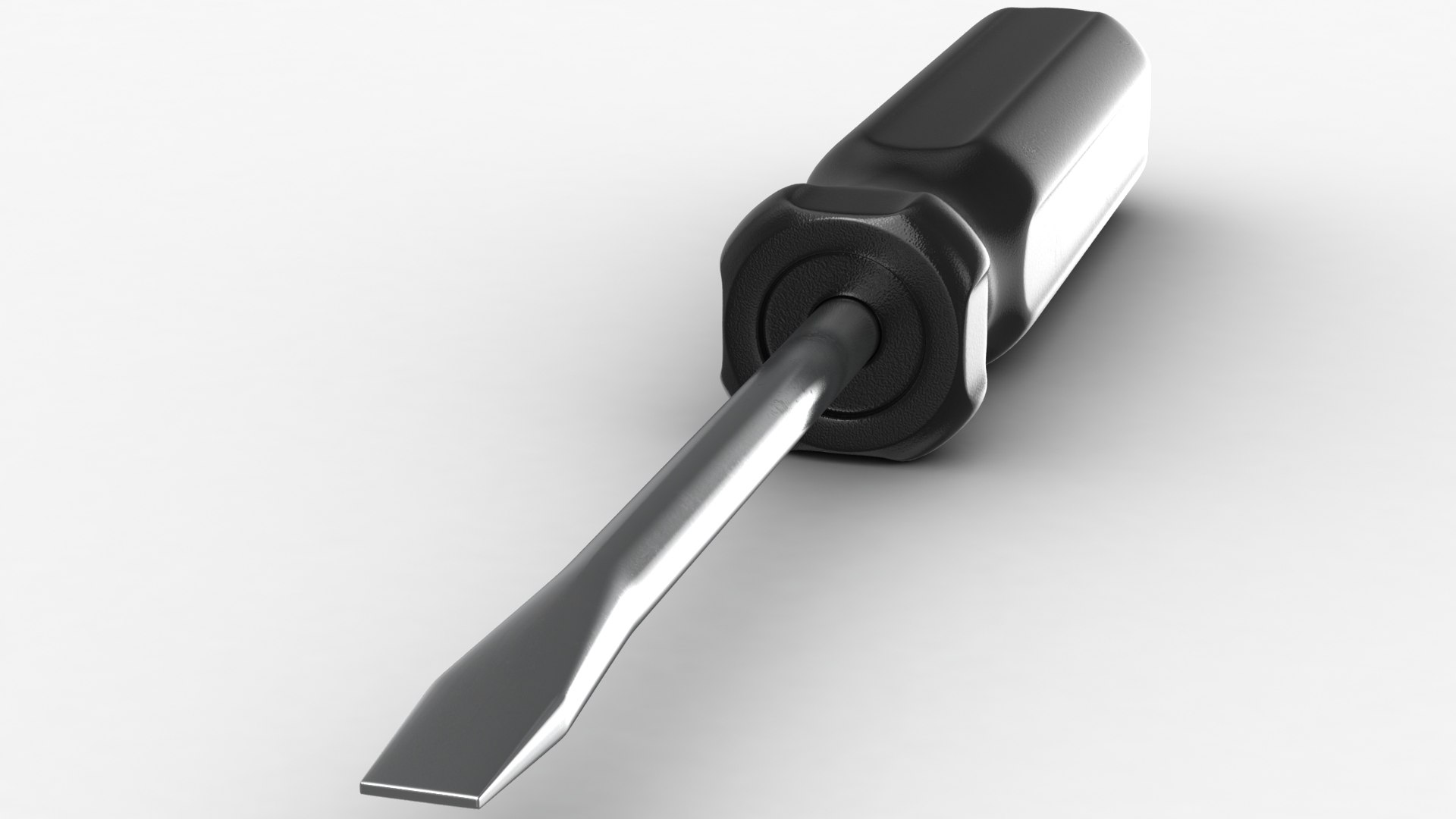 Flat Head Screwdriver Screw 3D Model - TurboSquid 1609449