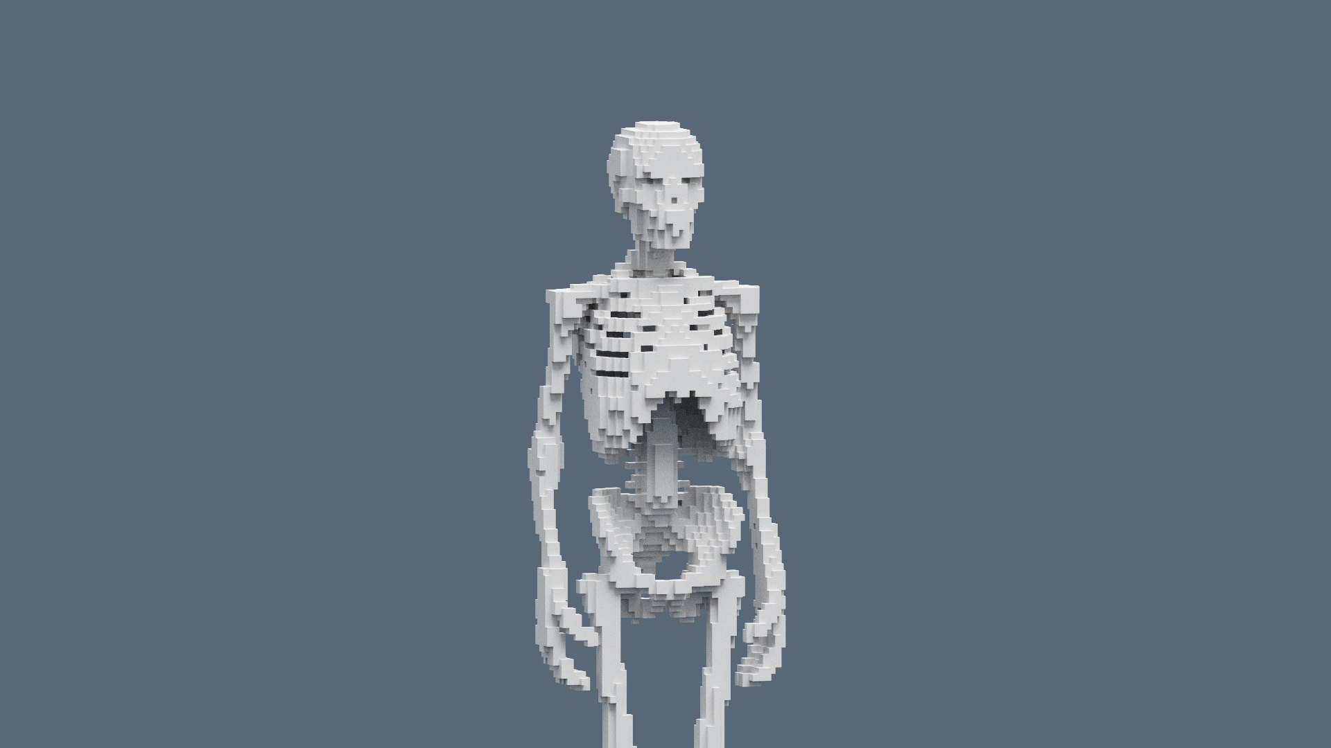 Voxel Skeleton 3D - TurboSquid 1893256