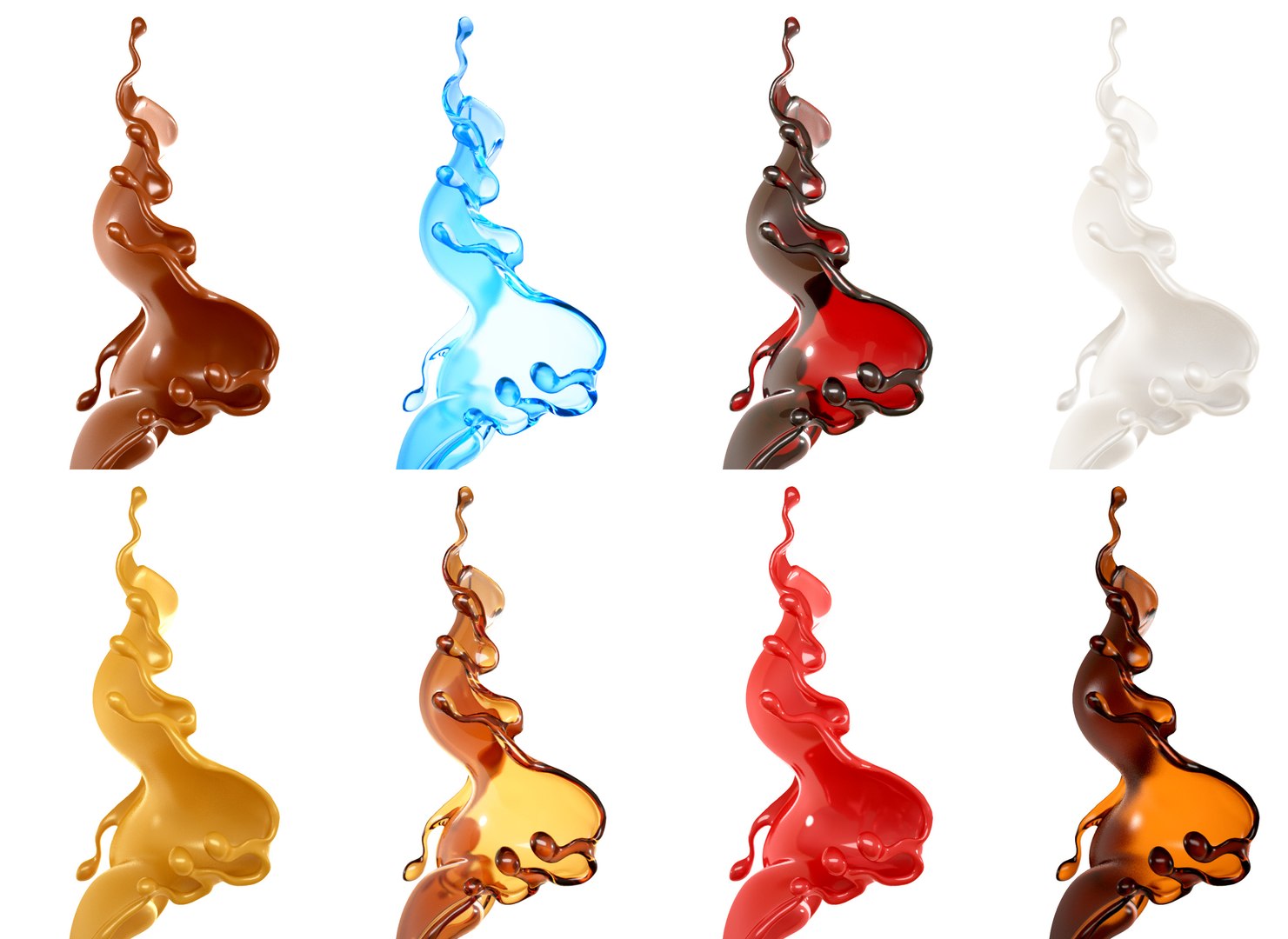 3D Splash Liquid Water Model - TurboSquid 1635507