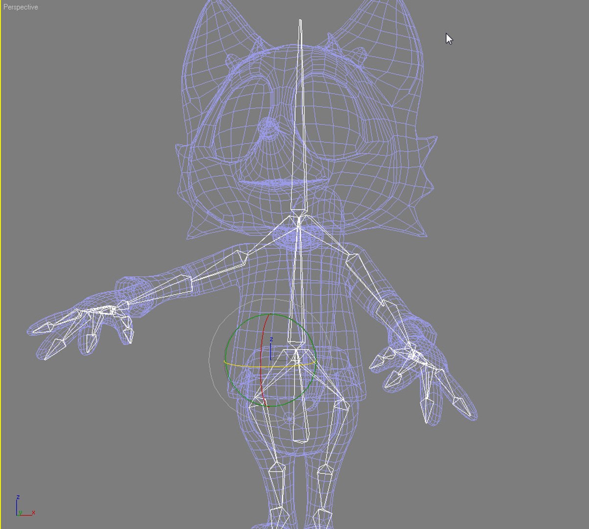3d Model Fox Character Rigged