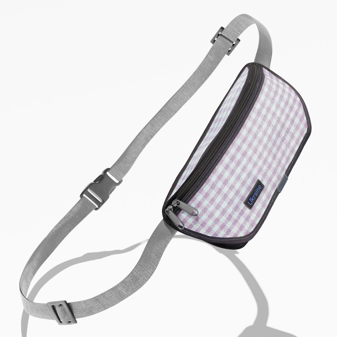 Fanny Pack Waist bag Ukraine 3D model - TurboSquid 2112462