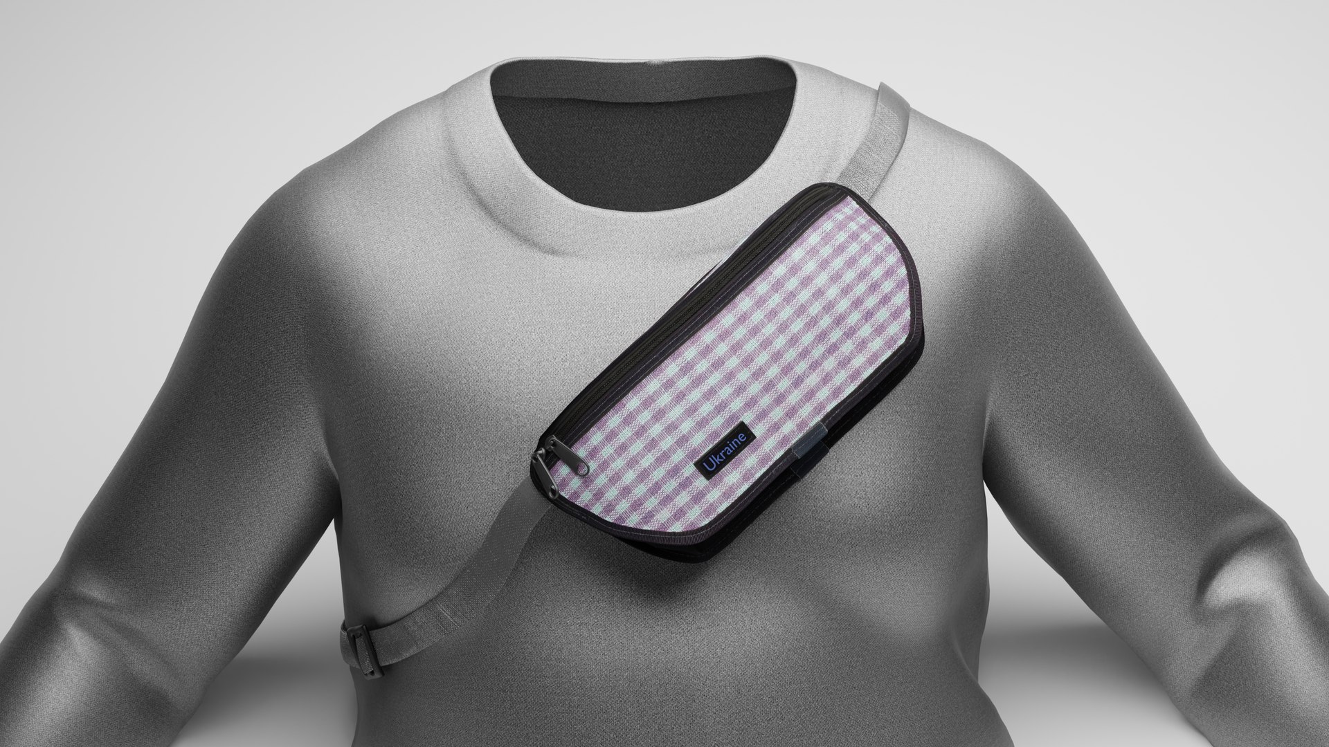Fanny Pack Waist bag Ukraine 3D model - TurboSquid 2112462