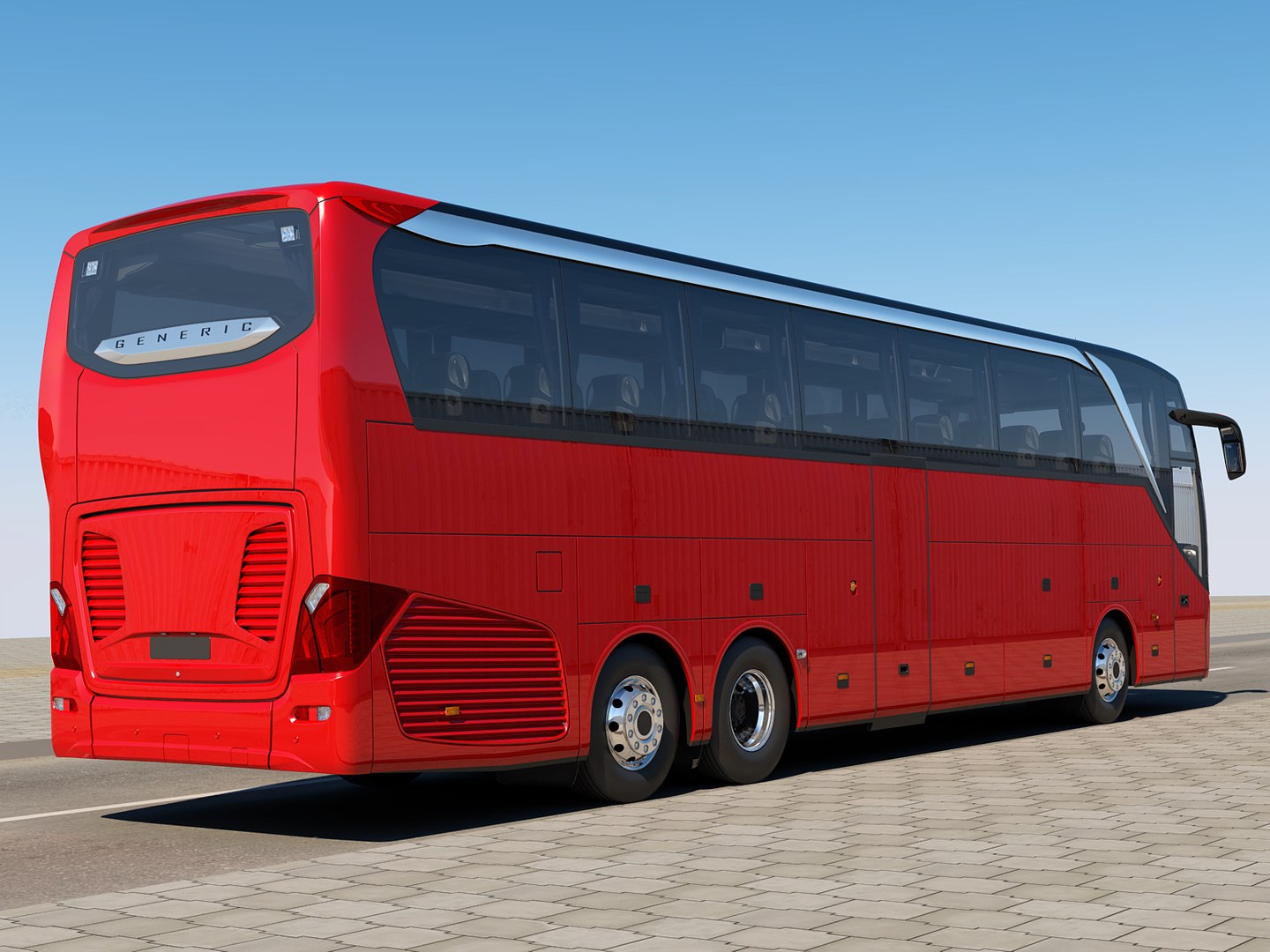 3D Generic Tourist Bus - TurboSquid 1405019