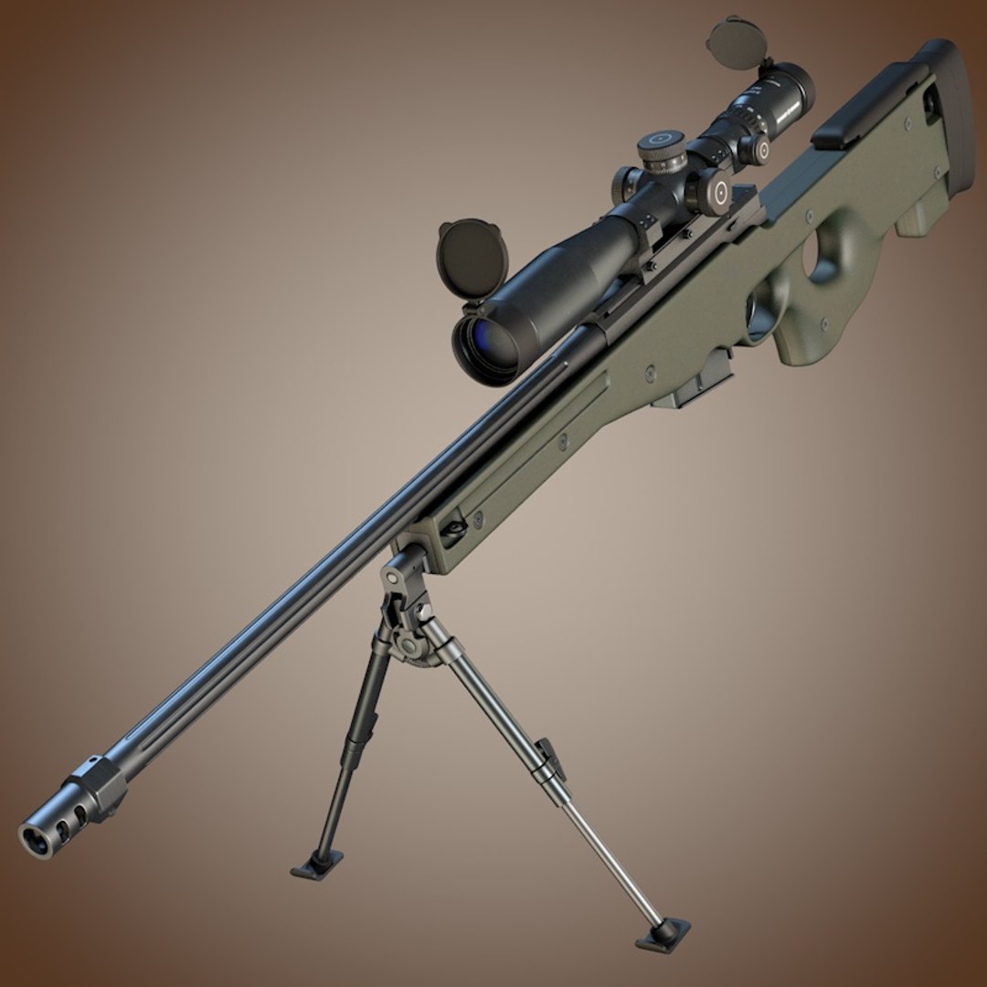 Accuracy International L96a1 Sniper Rifle C4d