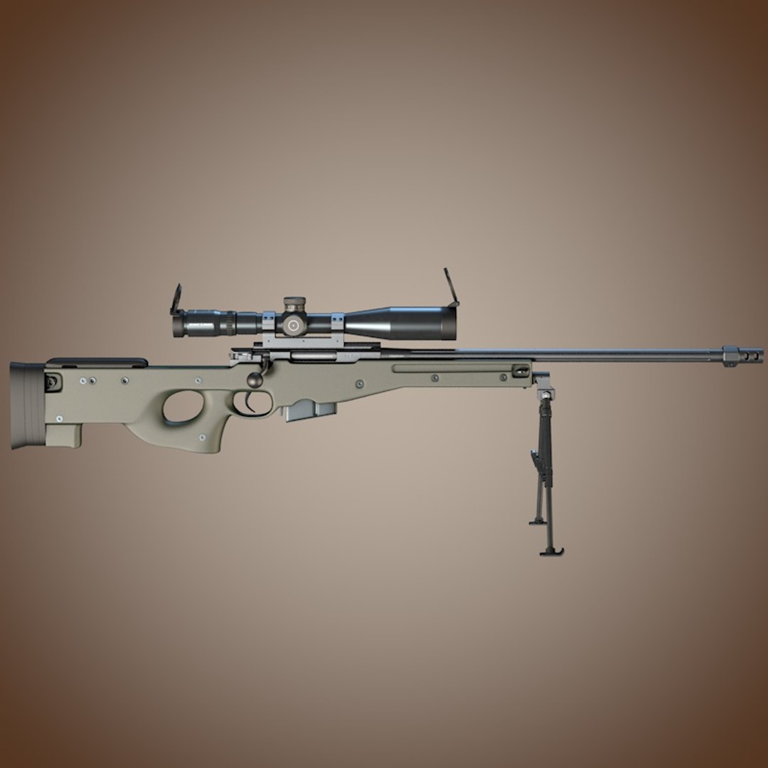 Accuracy International L96a1 Sniper Rifle C4d