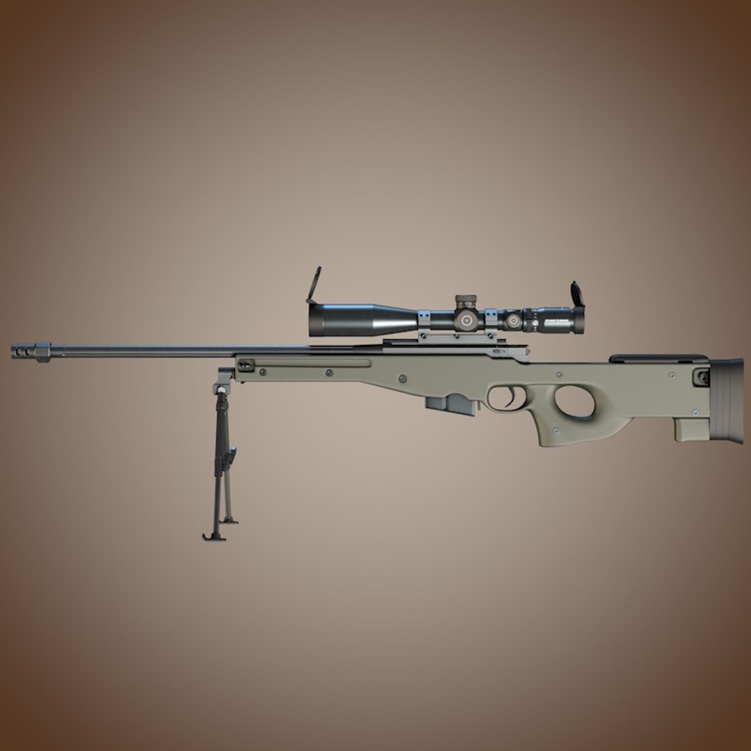Accuracy International L96a1 Sniper Rifle C4d