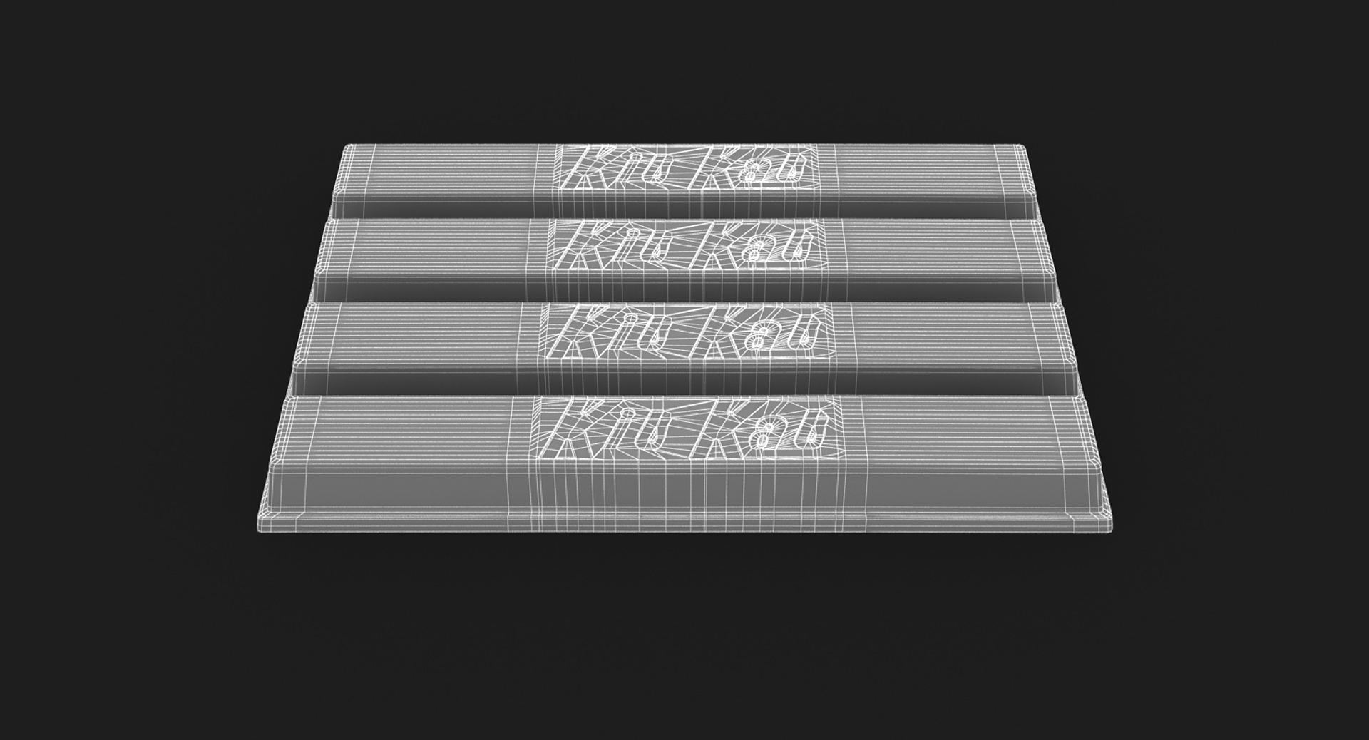 Realistic Kit Kat Orange 3d Model