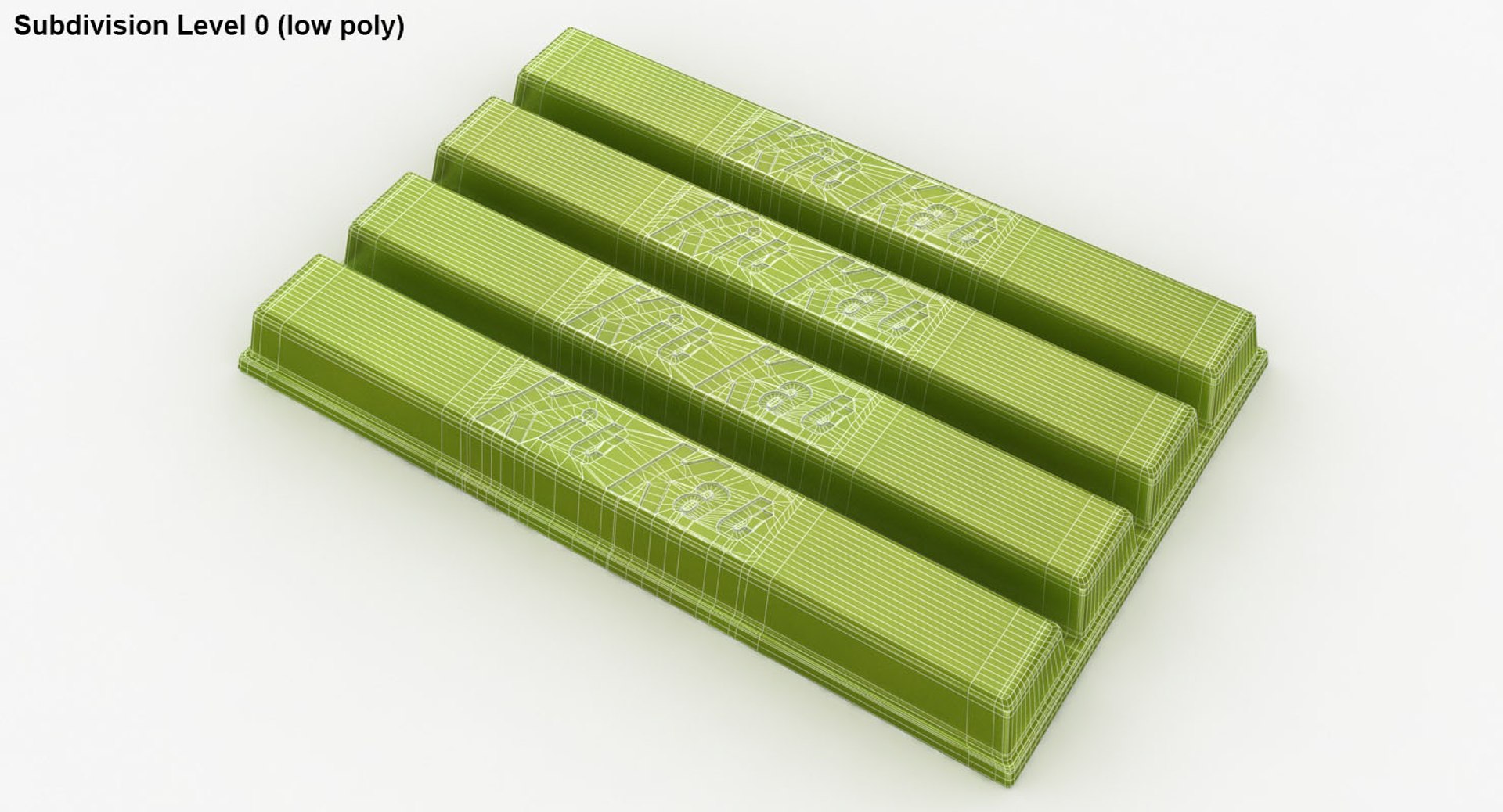 Realistic Kit Kat Orange 3d Model