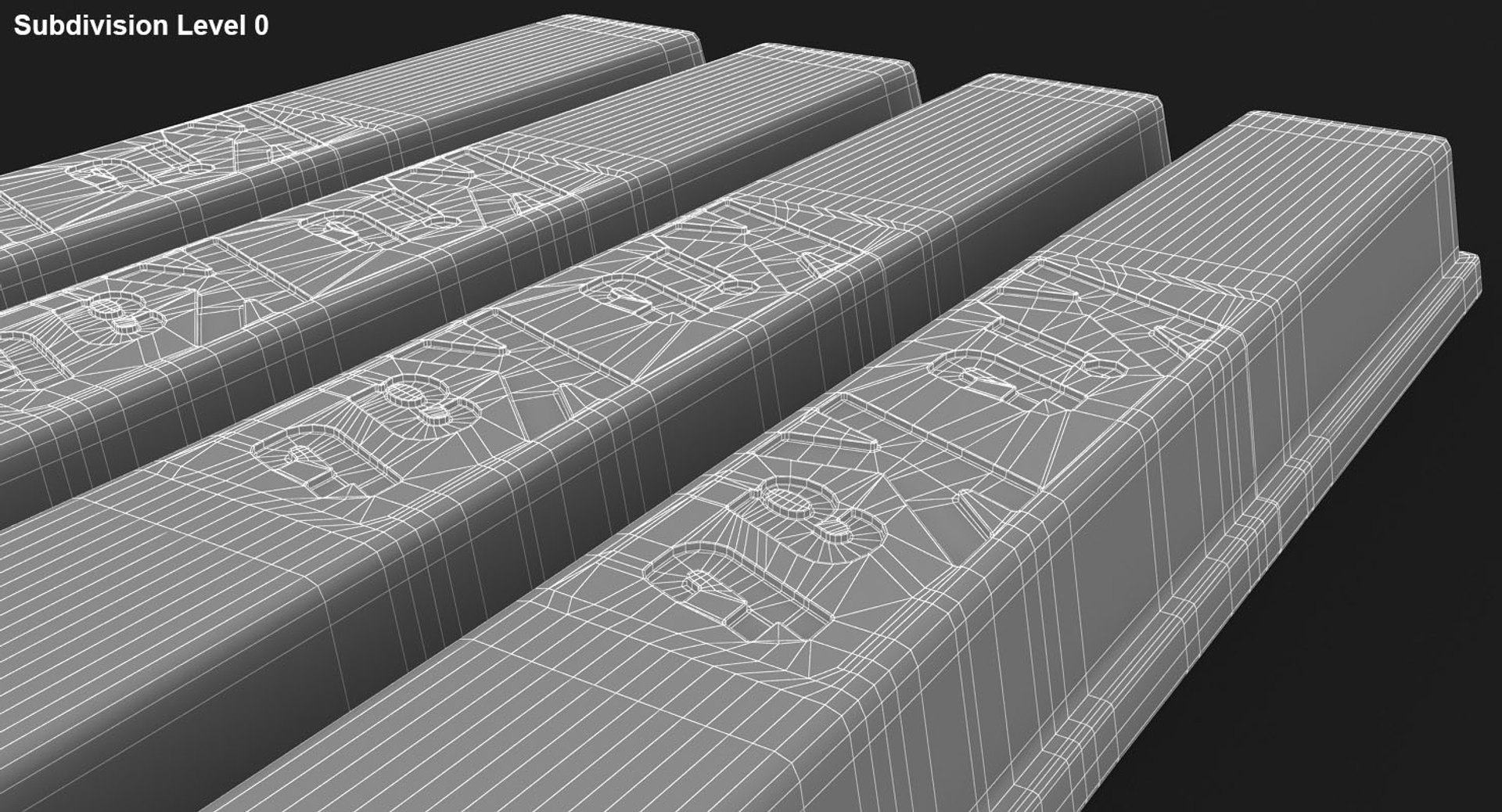 Realistic Kit Kat Orange 3d Model