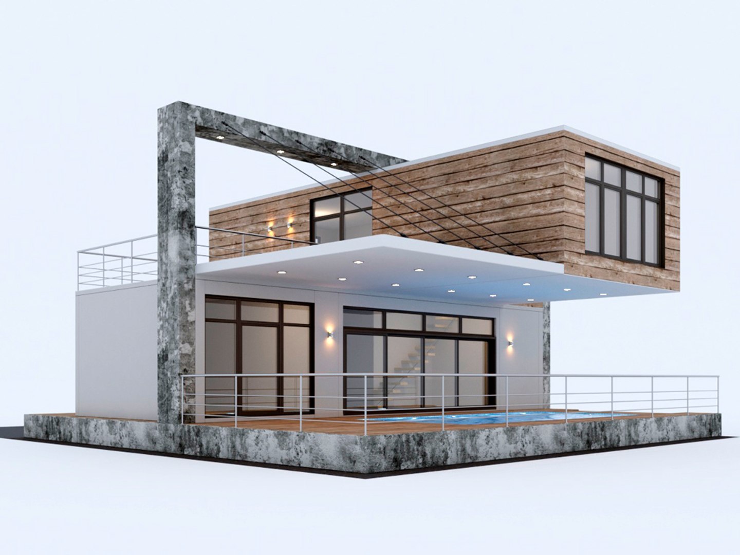 3D Container House - TurboSquid 1329625