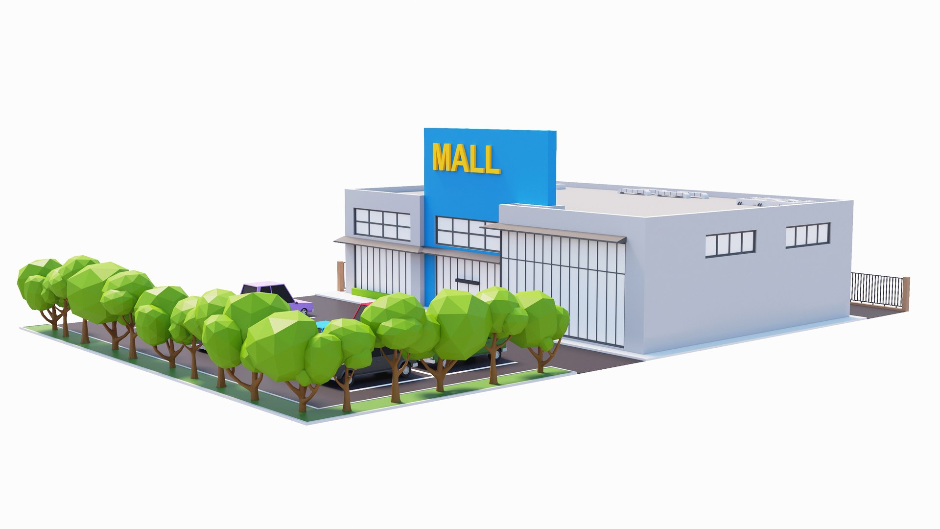 Cartoon Mall 3D - TurboSquid 1872553