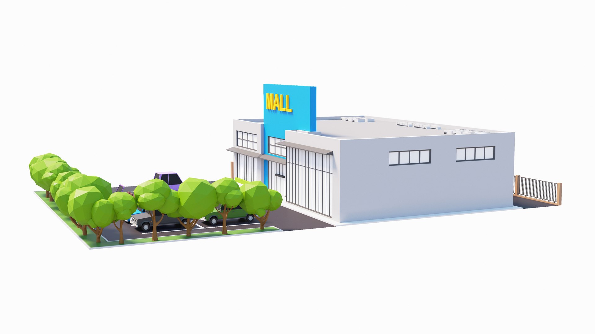 Cartoon Mall 3D - TurboSquid 1872553