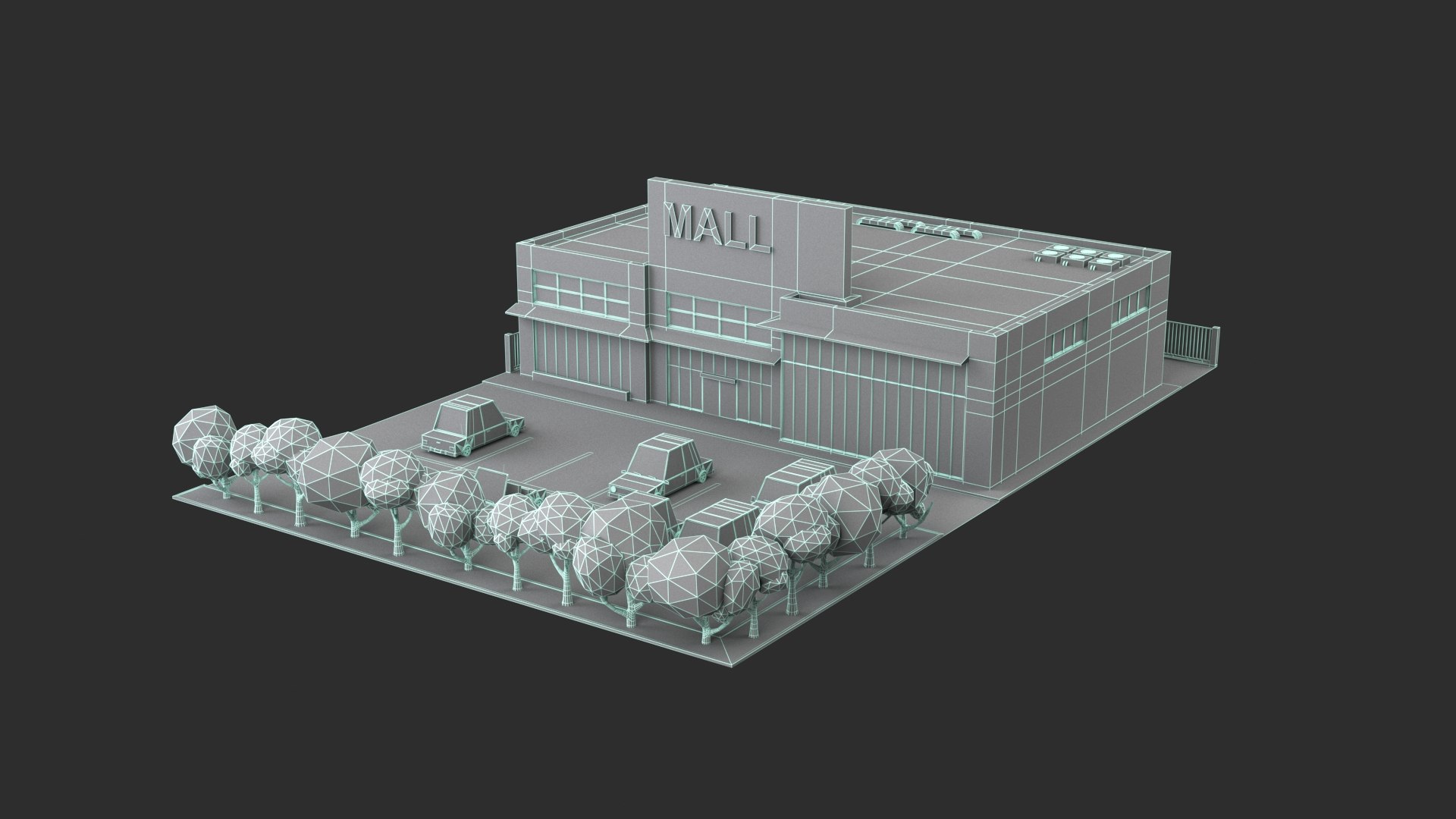 Cartoon Mall 3D - TurboSquid 1872553