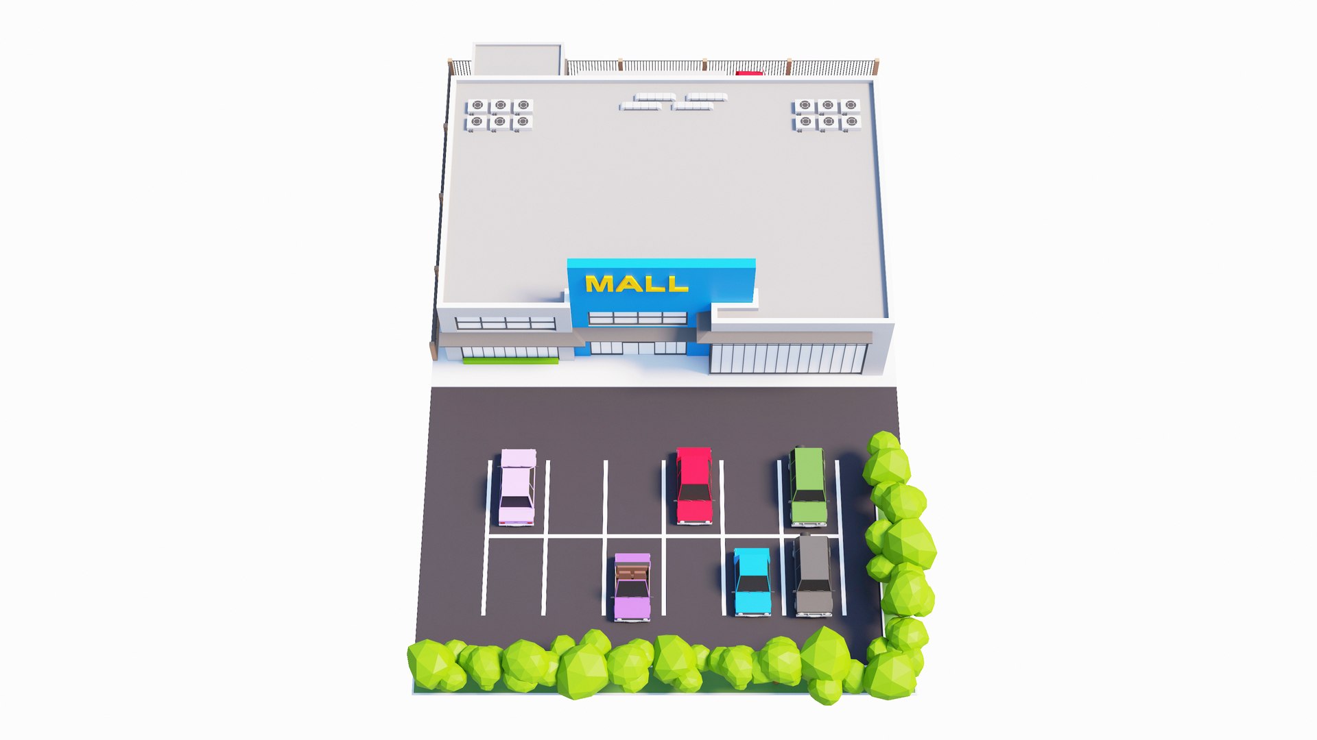 Cartoon Mall 3D - TurboSquid 1872553