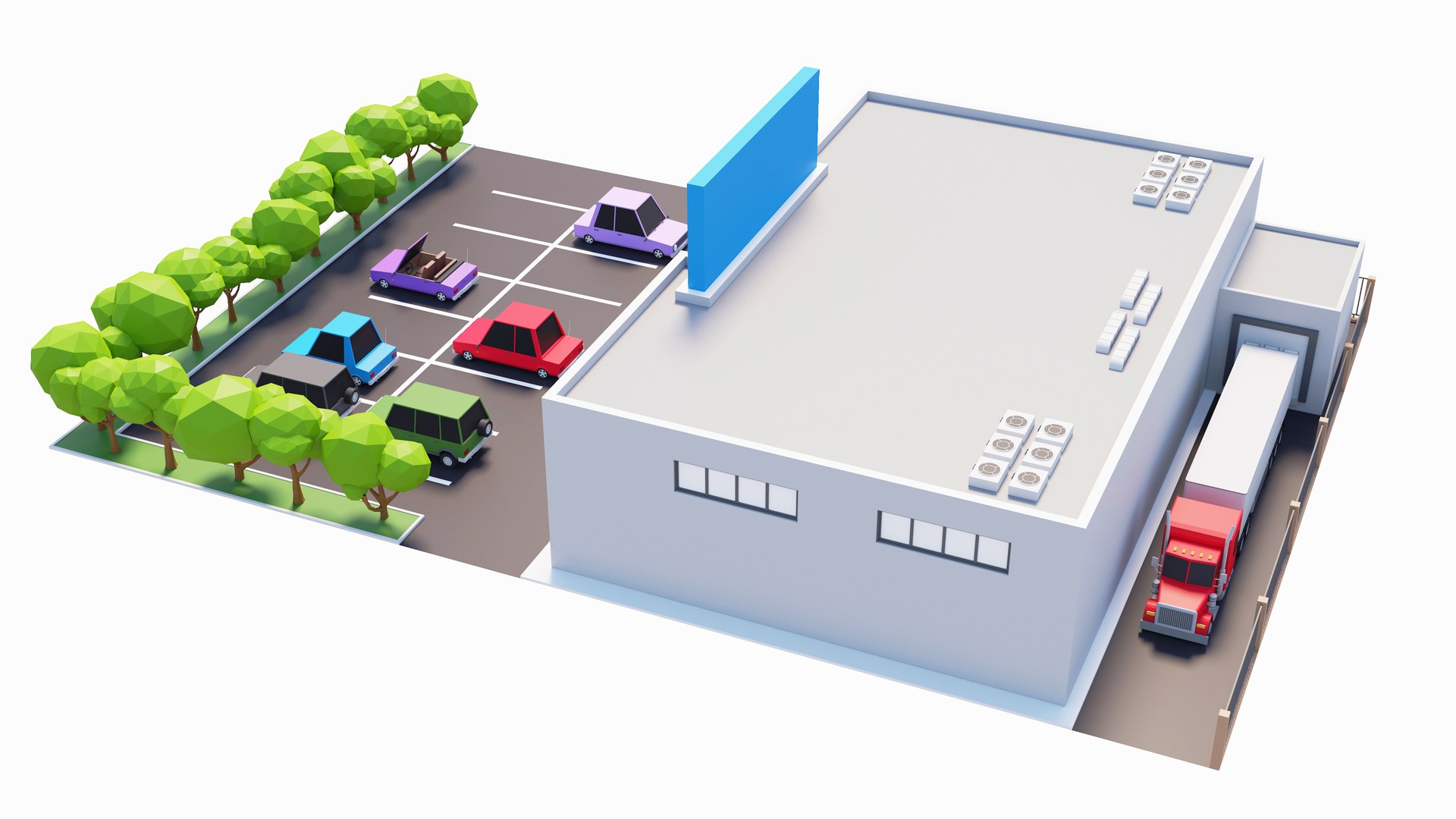 Cartoon Mall 3D - TurboSquid 1872553