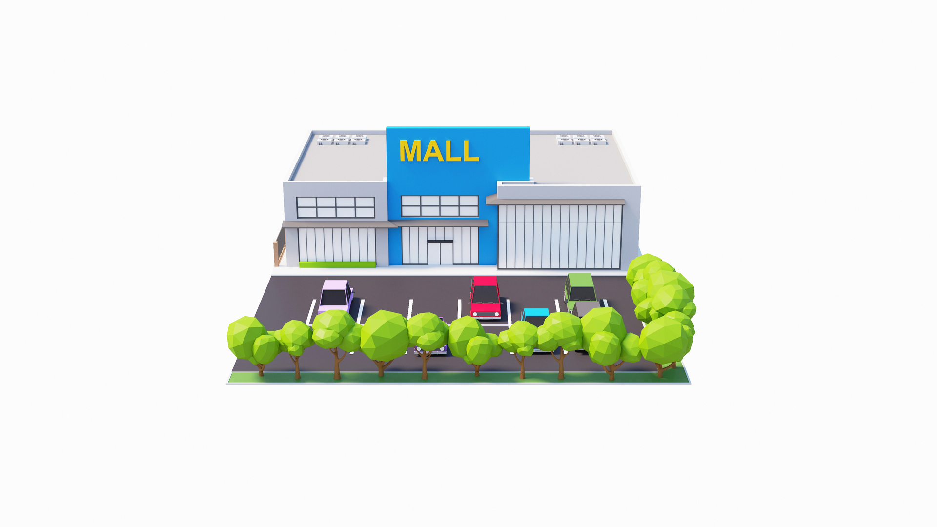 Cartoon Mall 3D - TurboSquid 1872553