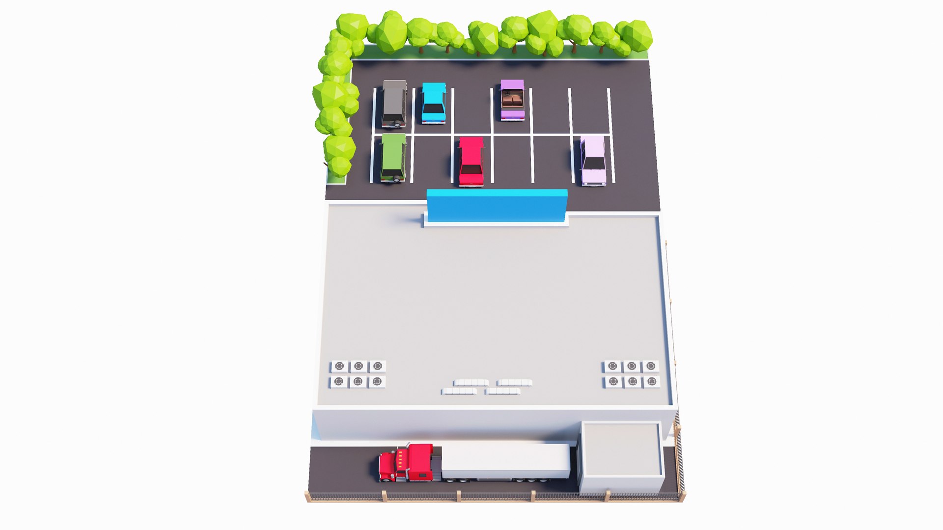 Cartoon Mall 3D - TurboSquid 1872553