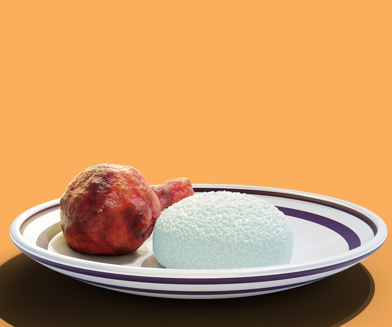 Fried Chicken Model - TurboSquid 2435602