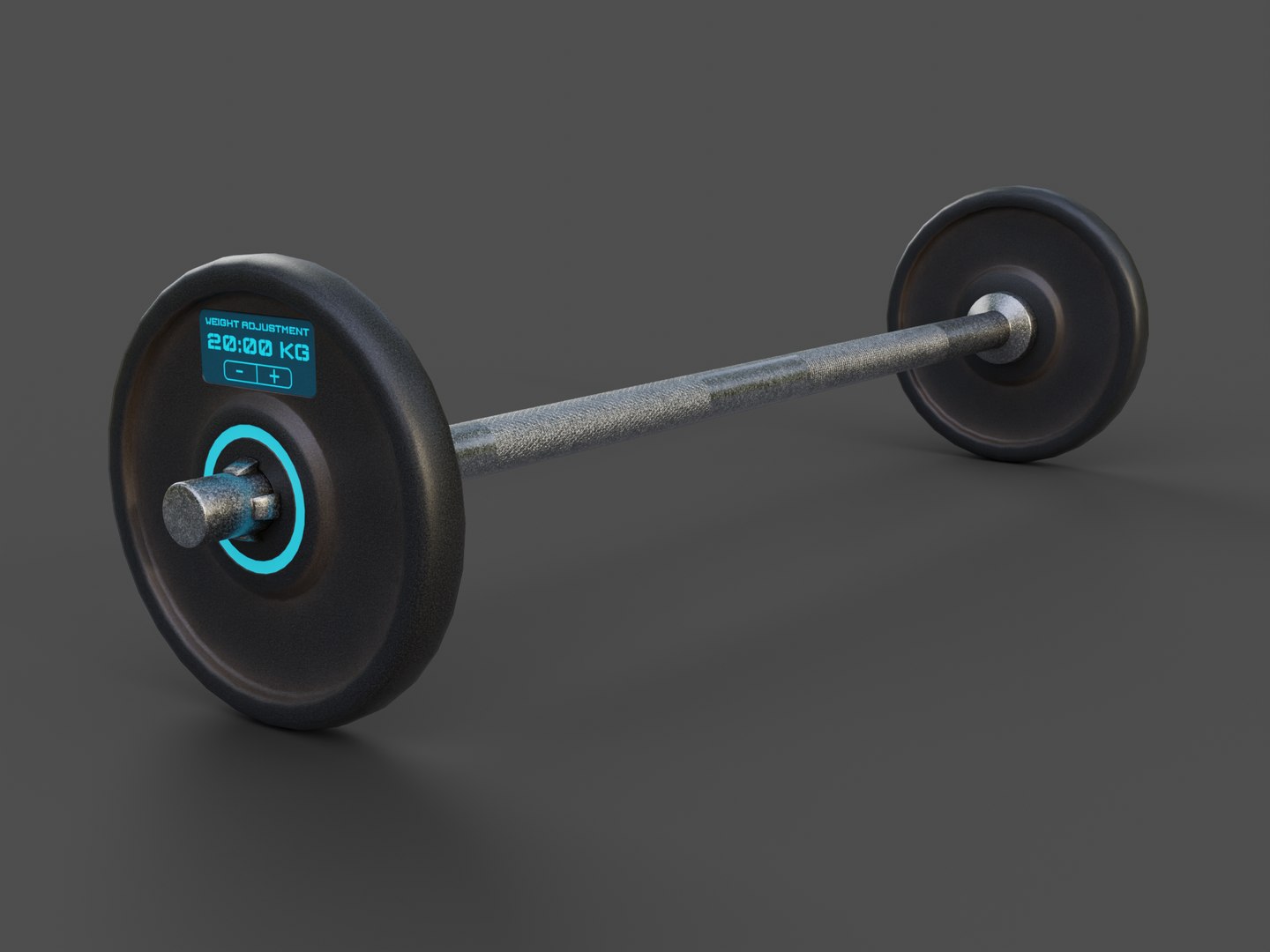 Futuristic Barbell 3D Model - TurboSquid 2058577