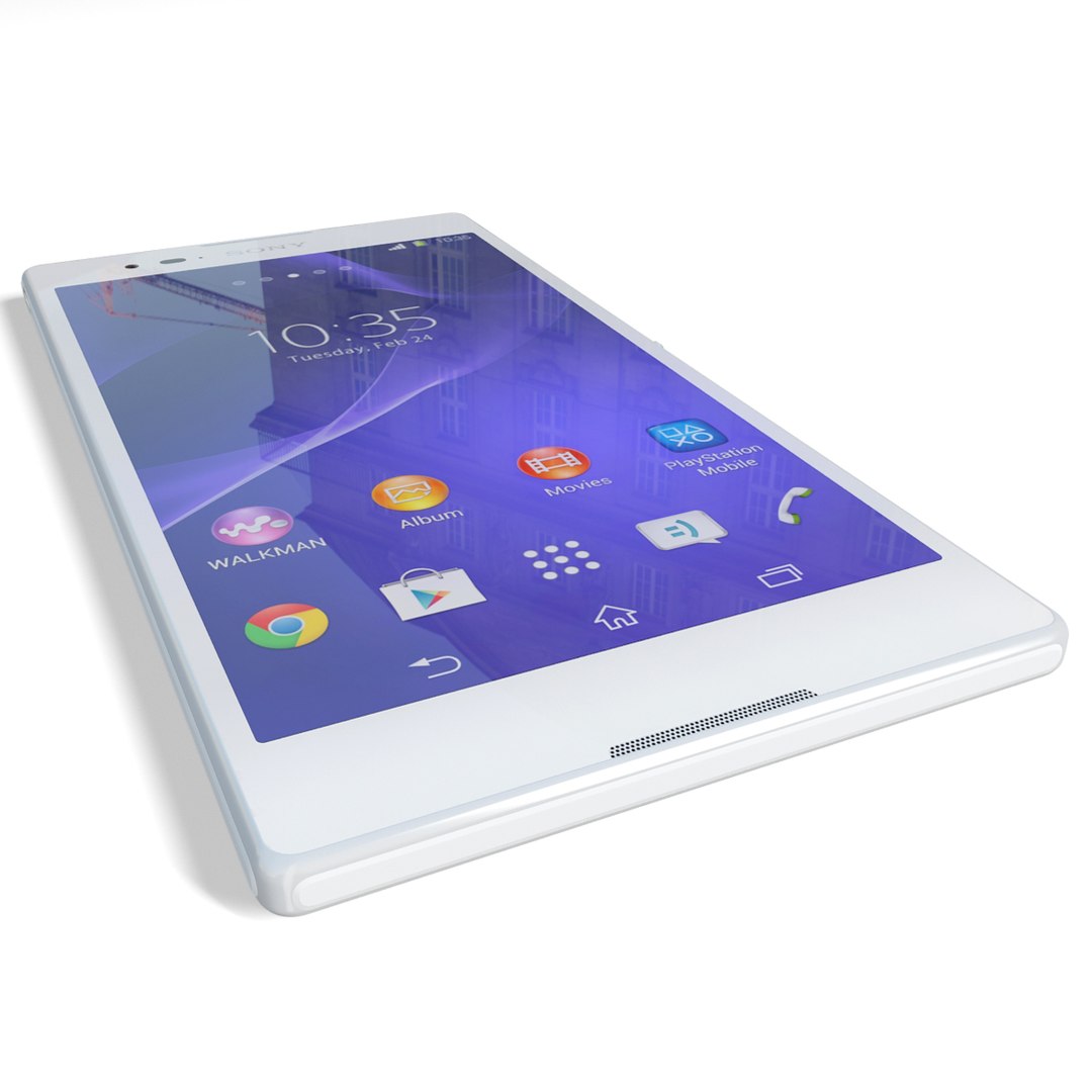 realistic sony xperia t 3d model