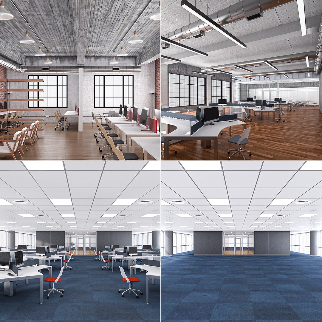 Office Interior Collection 01 3D - TurboSquid 2160200