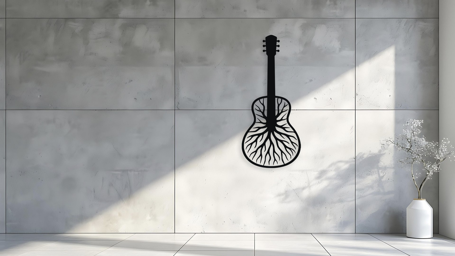 3D Guitar Tree Roots Wall Decor Art - TurboSquid 2494367