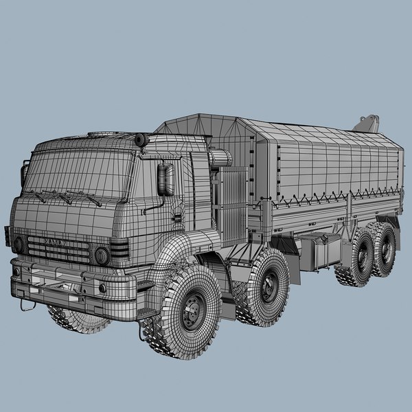 kamaz-6560 truck loader 3d 3ds