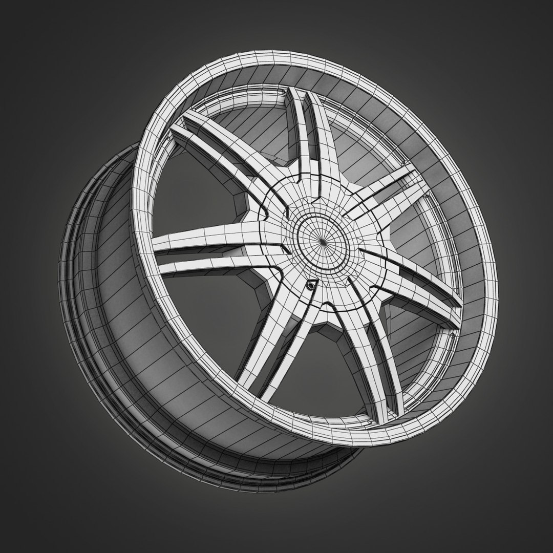 3d wheel rim model