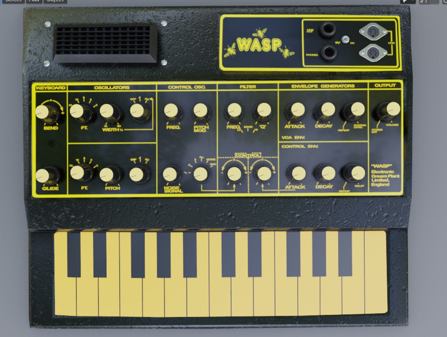 Wasp Edp Synthesizer 3D Model - TurboSquid 1497424