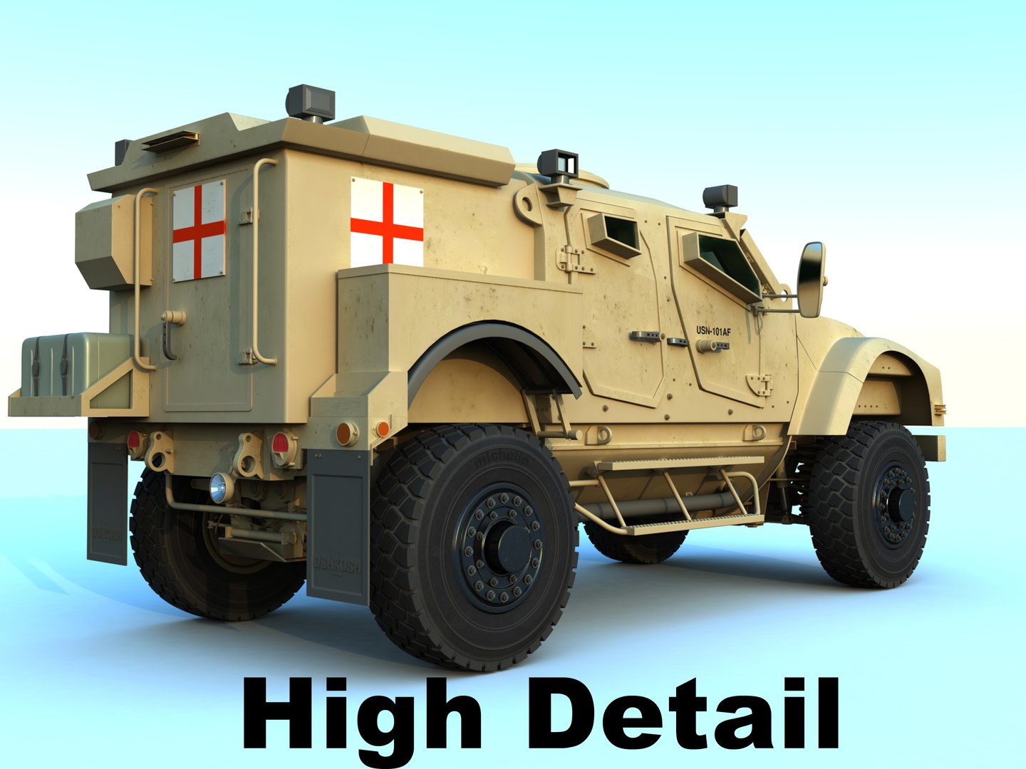 Maya M-atv Mrap Military Ambulance