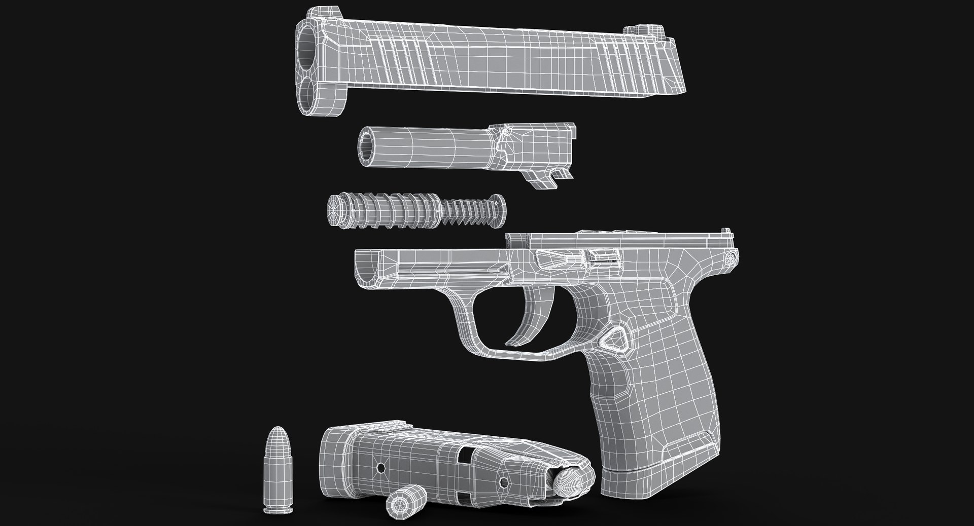Sig sauer p365 model - TurboSquid 1546190