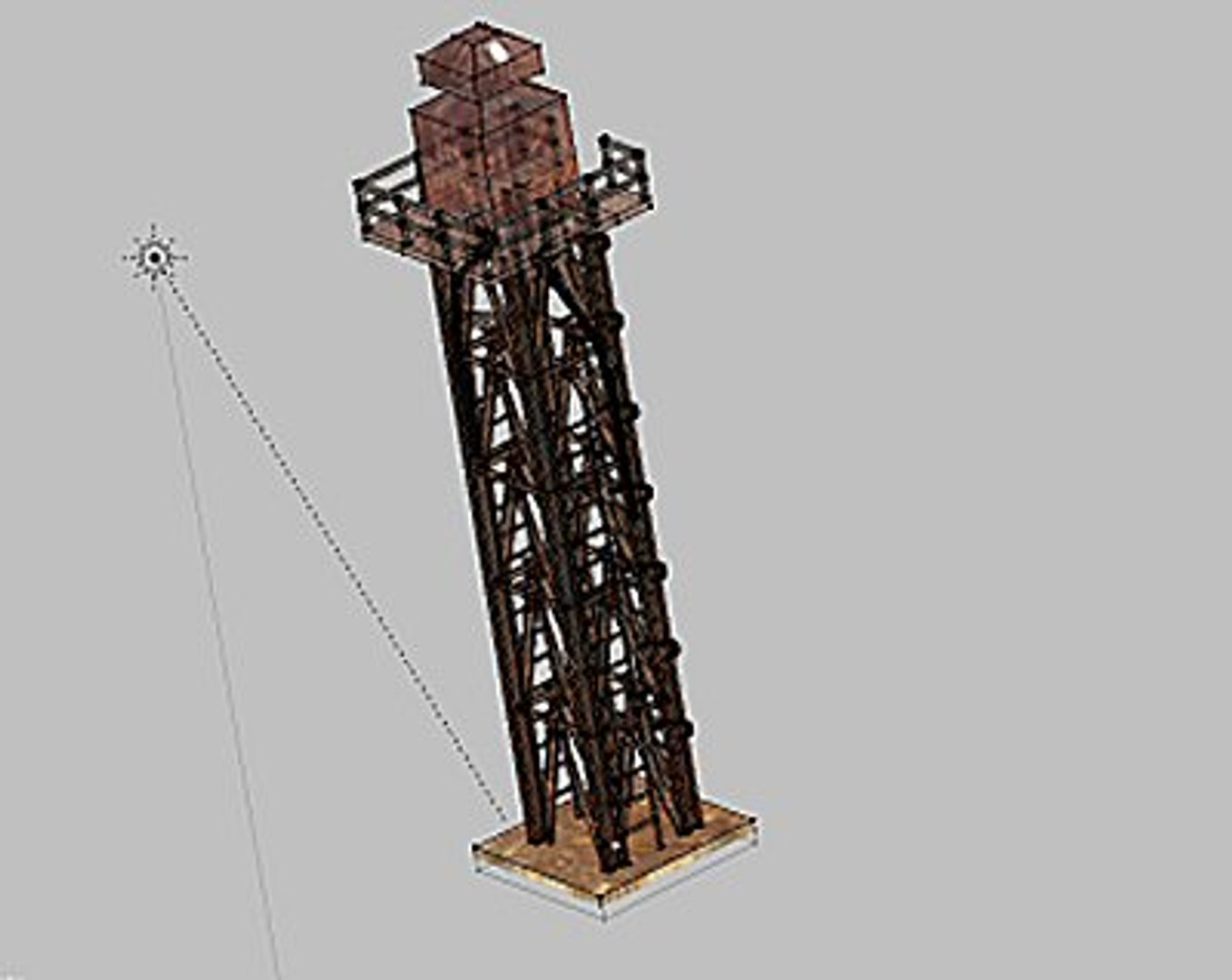 sanding tower 3d lwo