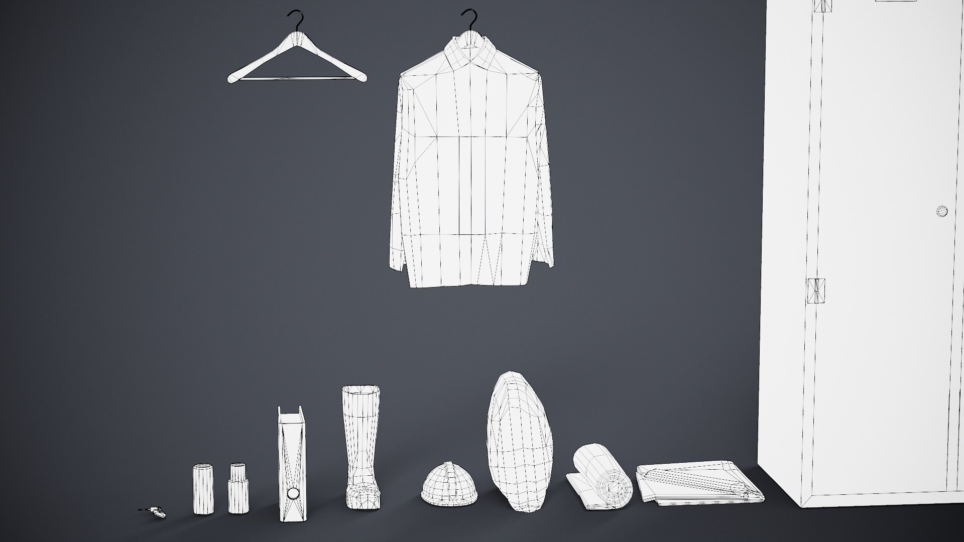 3D Lockers Pack with Props GameReady - TurboSquid 2182290
