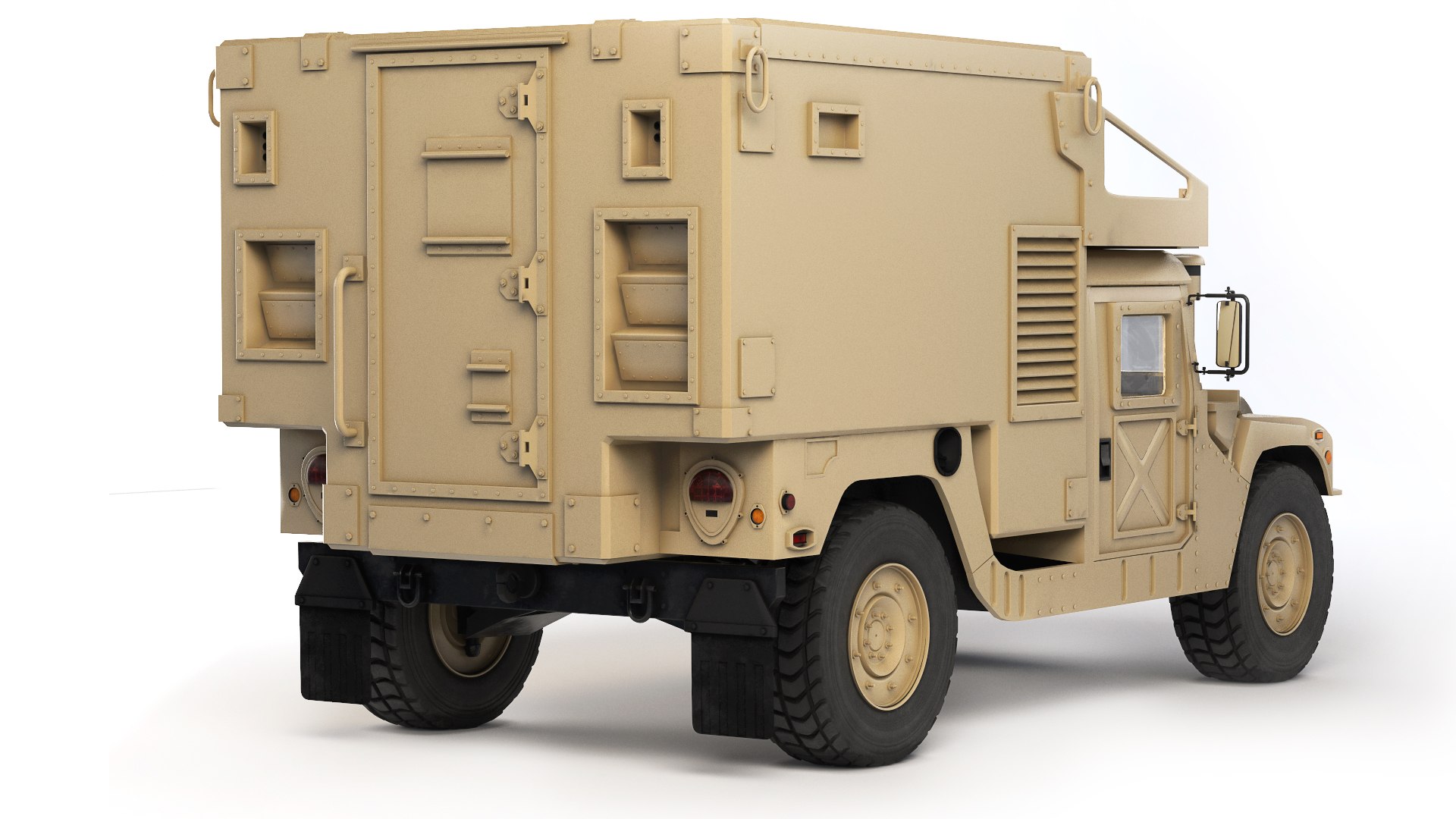 3D Humvee Military M1113 Shelter 2005 Model - TurboSquid 1897140