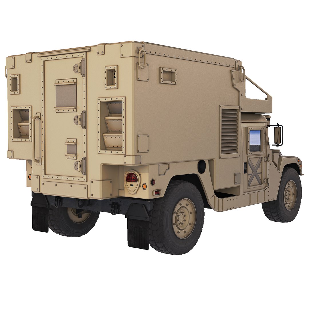 3D Humvee Military M1113 Shelter 2005 Model - TurboSquid 1897140