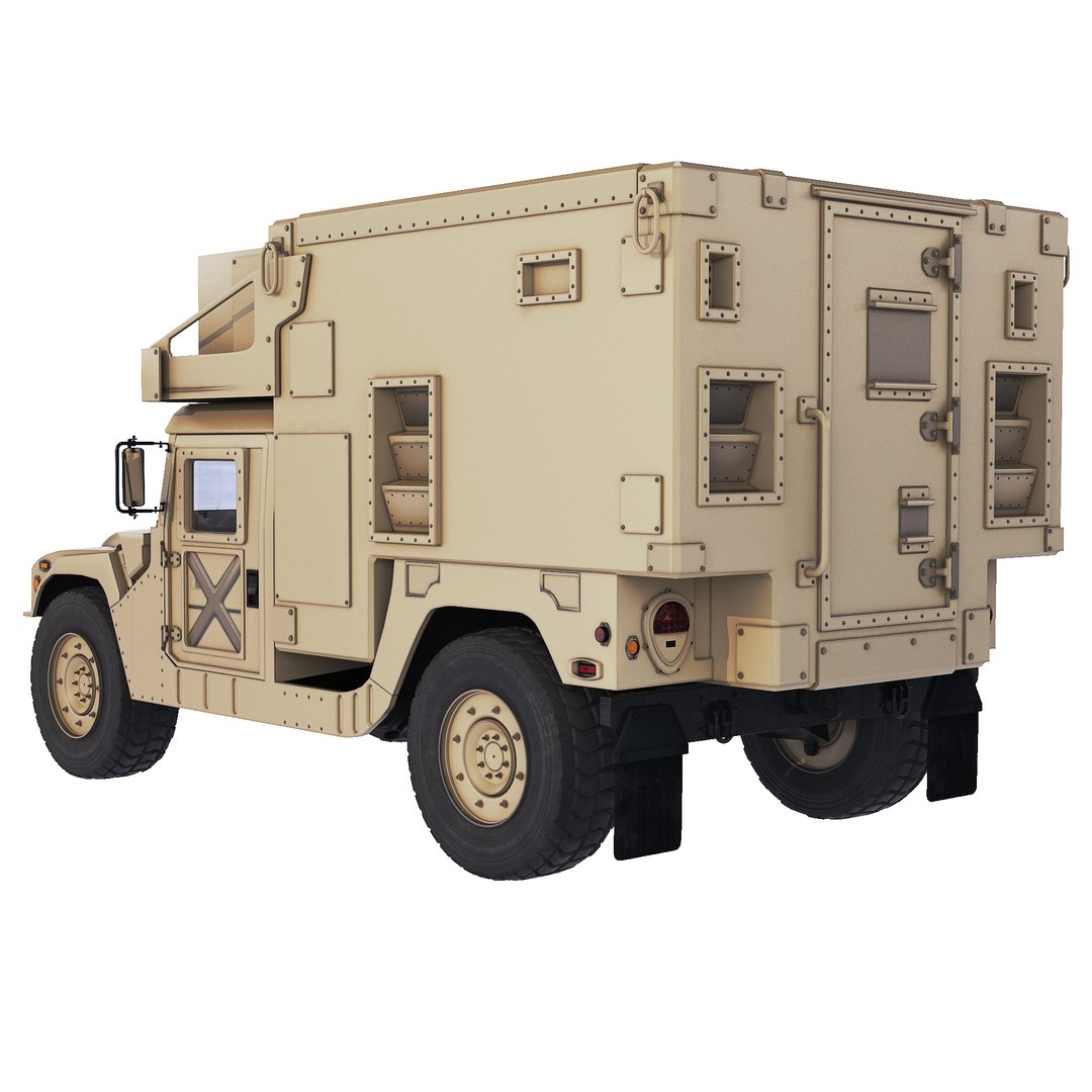 3D Humvee Military M1113 Shelter 2005 Model - TurboSquid 1897140