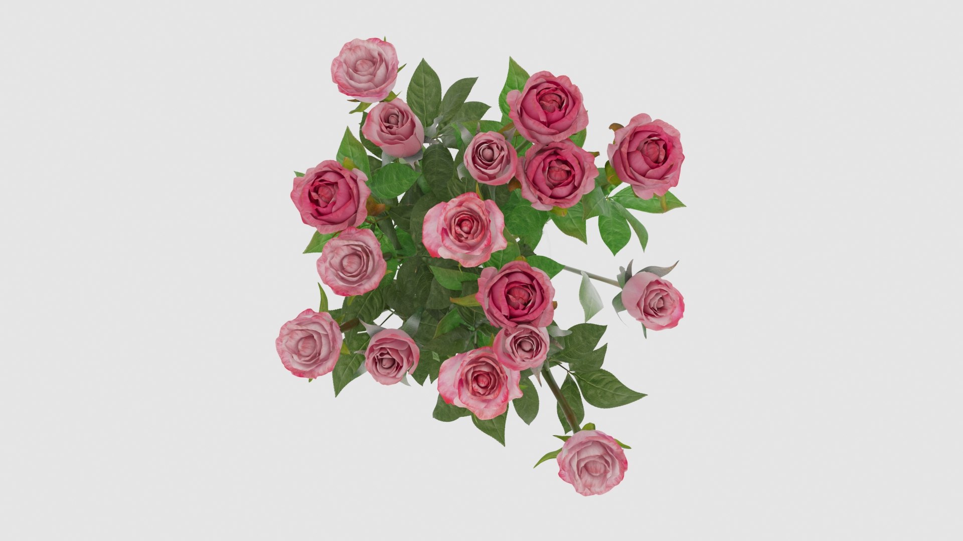 Rose Flowers In Vase 3D Model - TurboSquid 2079393