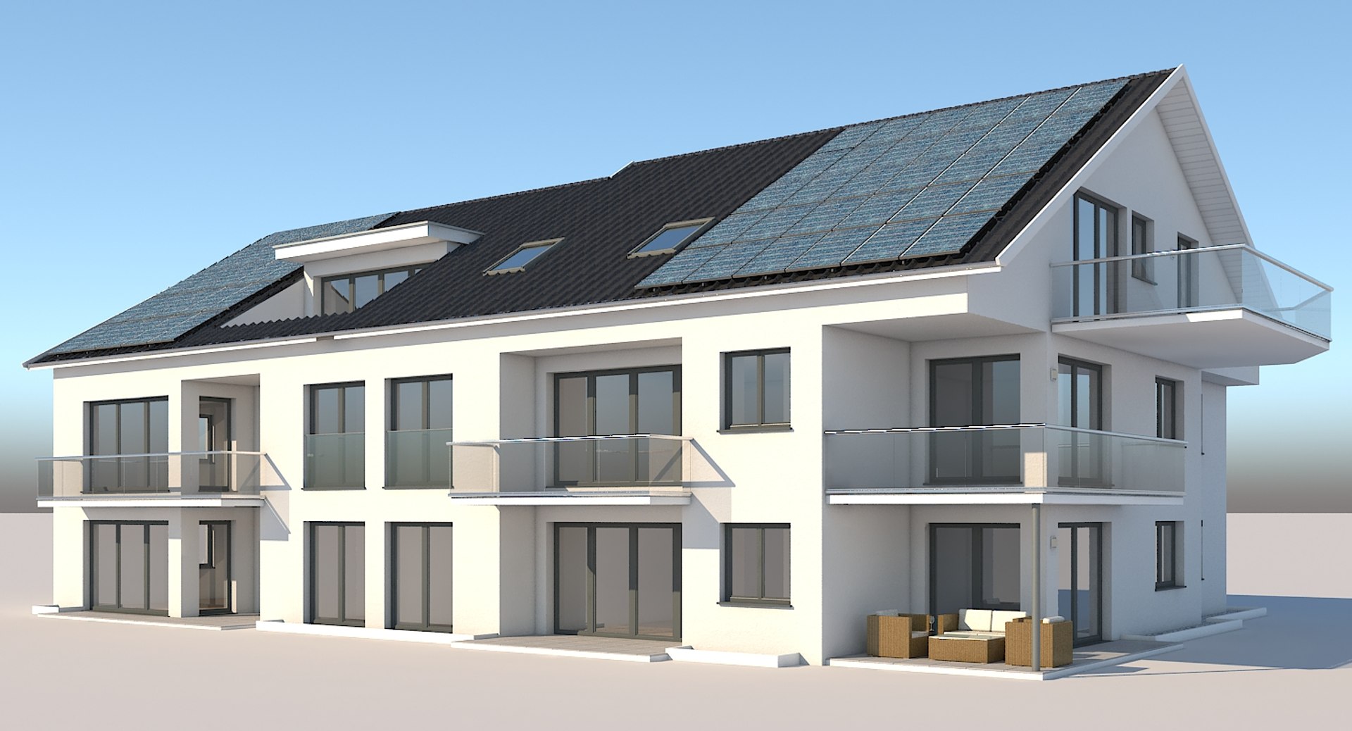 3D apartment building model - TurboSquid 1332794