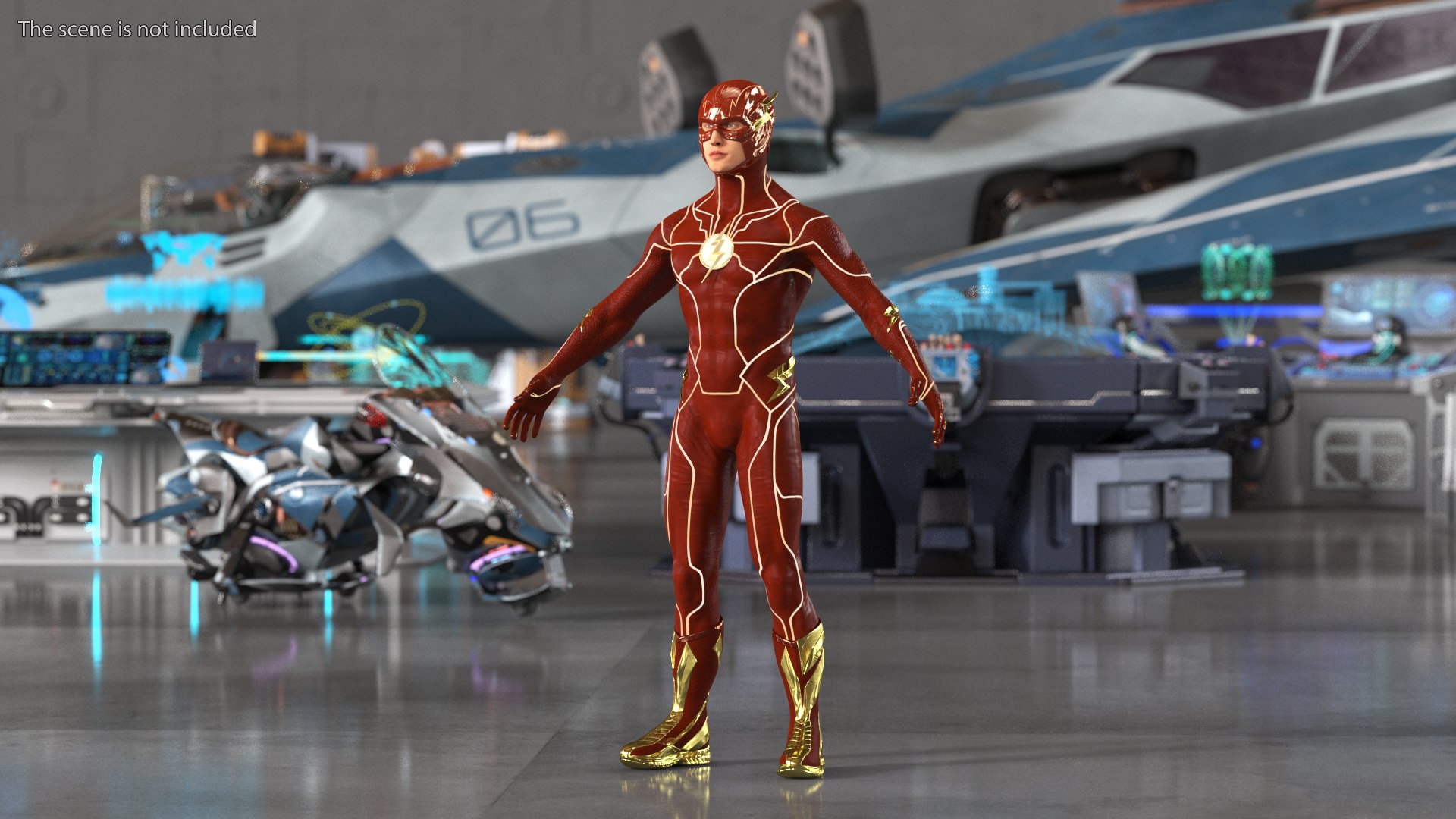 Prohobits The Flah - DC Character Flash Rigged 3D - TurboSquid 2054438