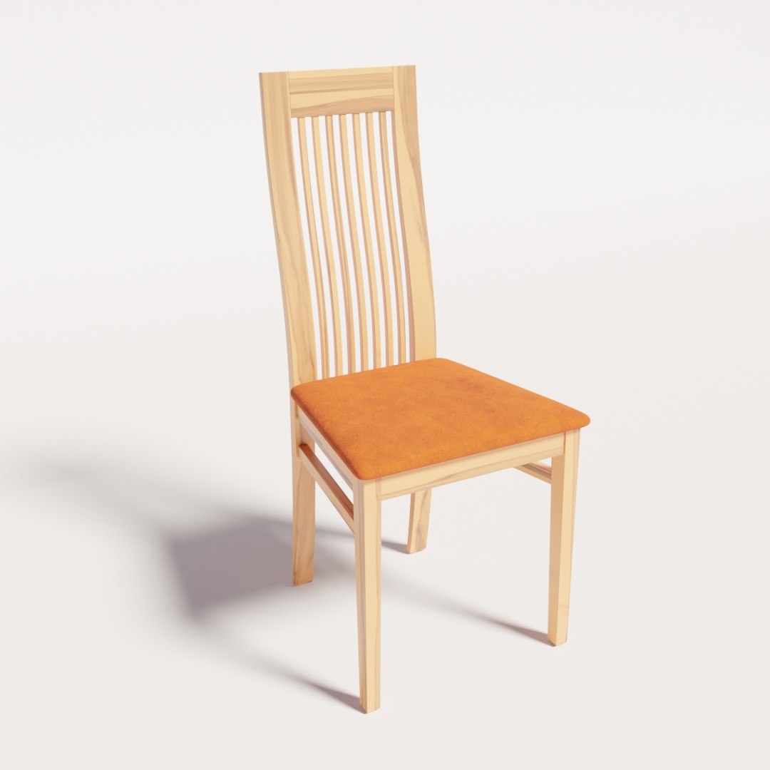 Wooden Dining Chair Model - TurboSquid 1722795