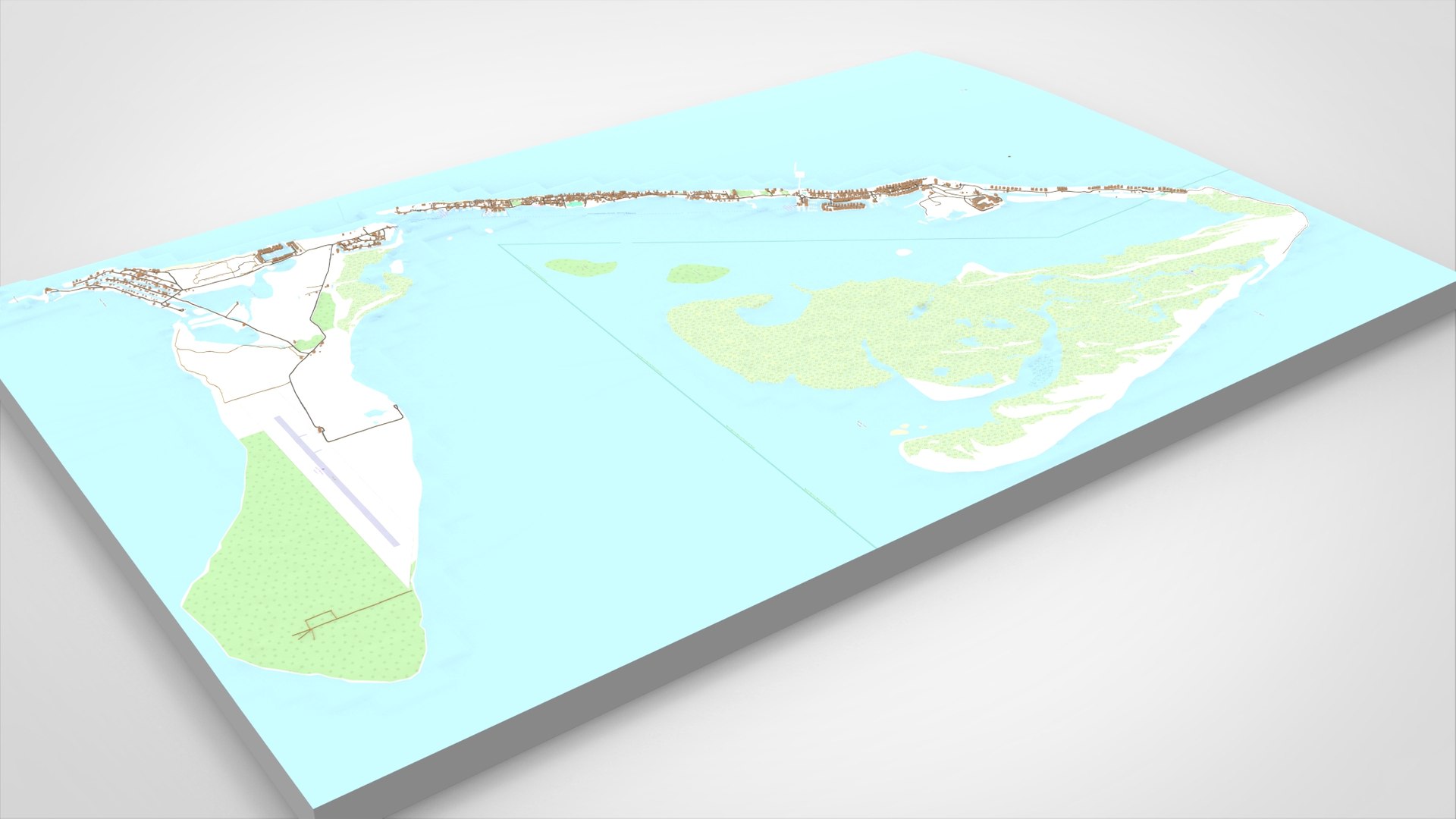 3D South Bimini Island In The Bahamas Model - TurboSquid 2364815