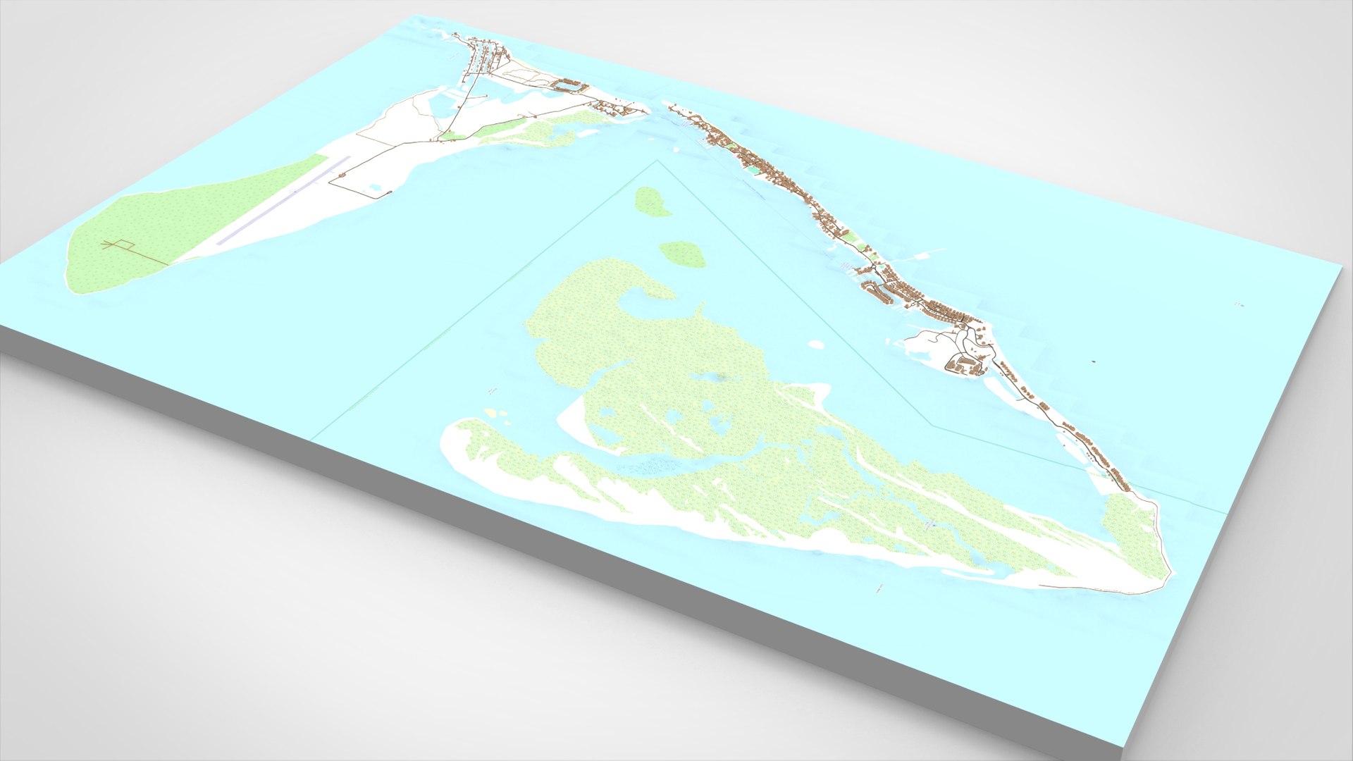 3D South Bimini Island In The Bahamas Model - TurboSquid 2364815