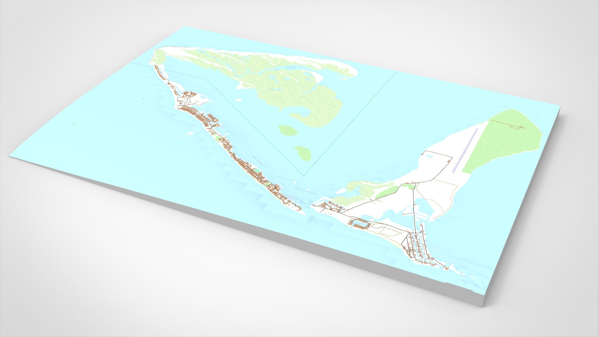 3D South Bimini Island In The Bahamas Model - TurboSquid 2364815